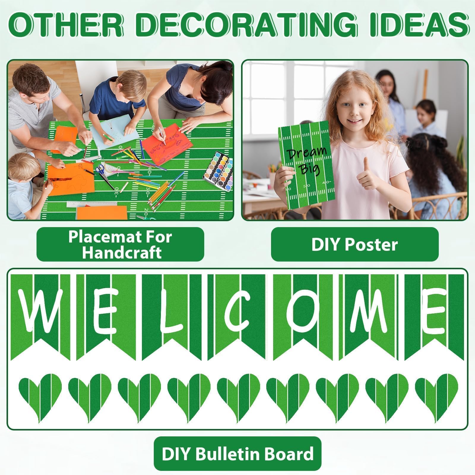 Snapklik.com : Football Bulletin Board Paper Roll Sports Bulletin Board ...