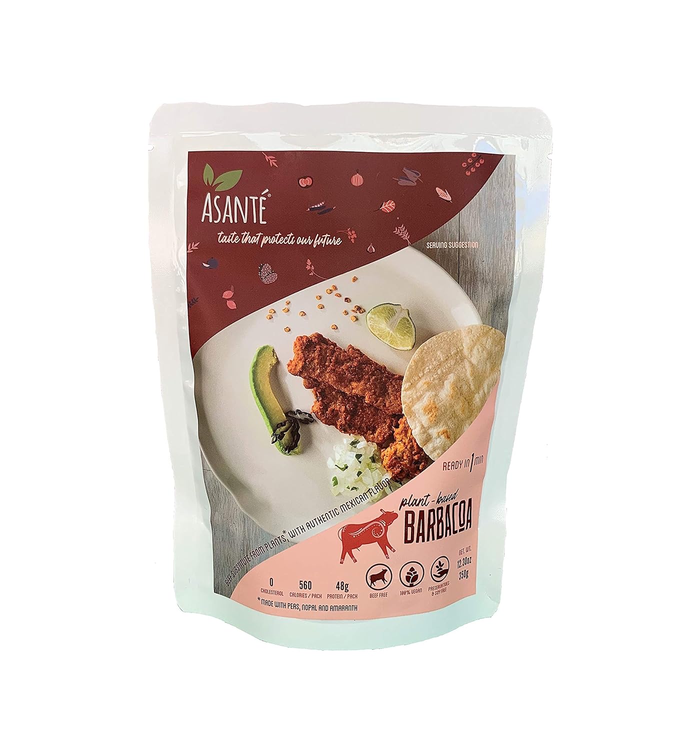 Amazon.com: Asante Plant-Based Barbacoa - Vegetarian Food - Meatless ...