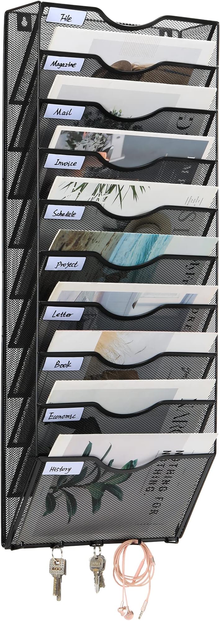 Silver/Grey Job Card Rack for A4 Portrait Service Documents - 20 ...