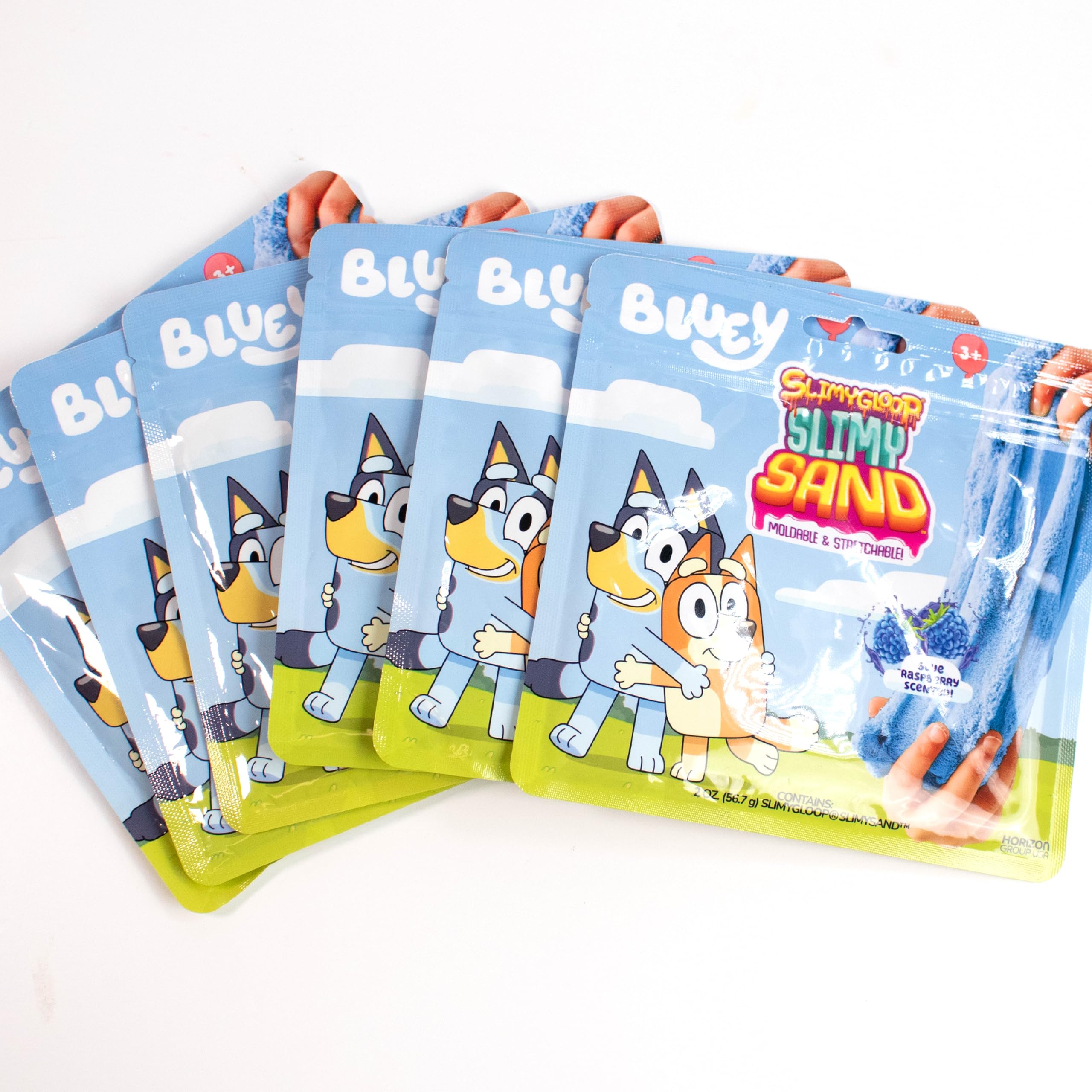 Snapklik.com : Bluey SlimySand Party Pack, 6-Pack, Blue Raspberry ...