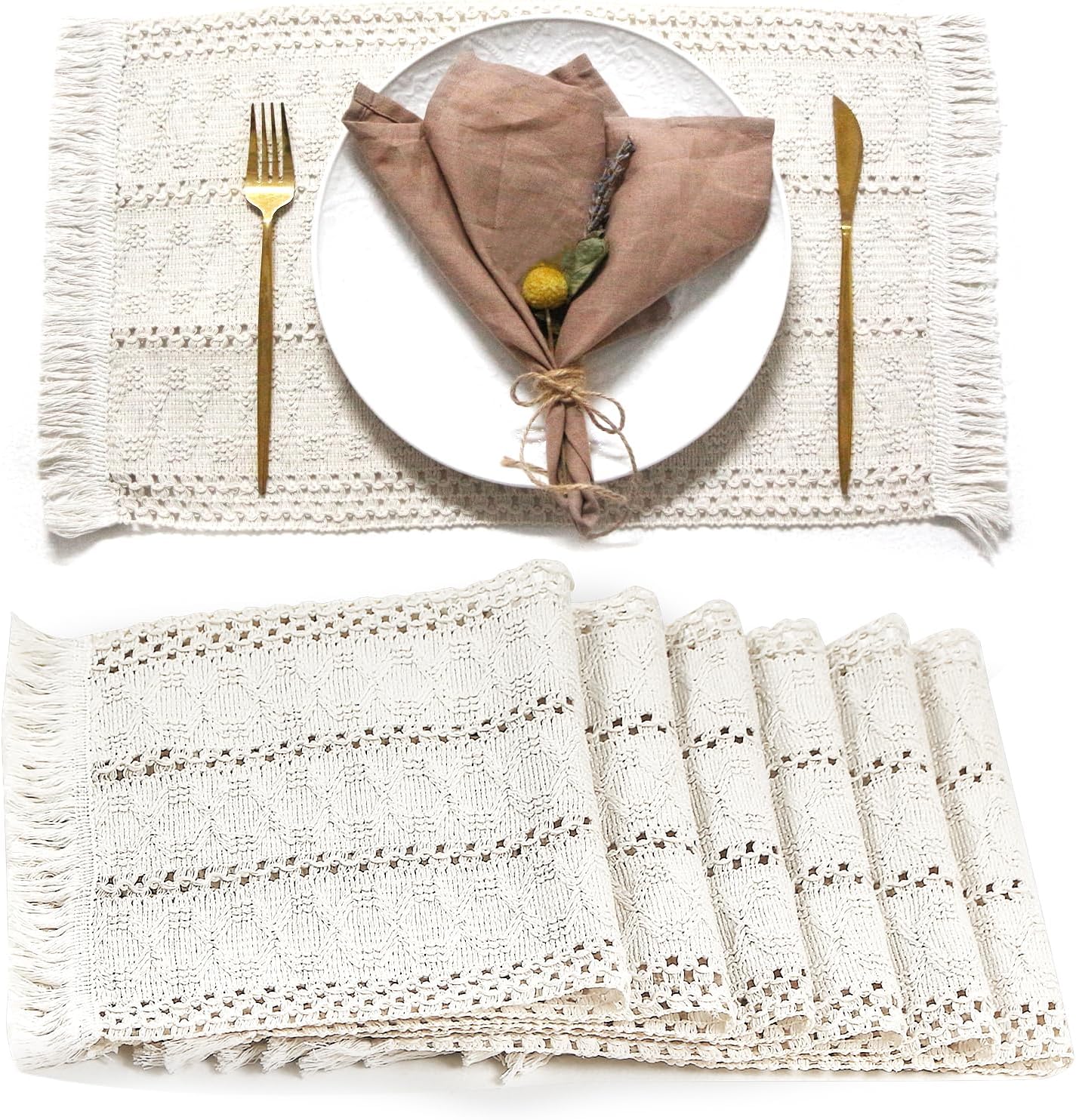 Amazon.com: Fall Farmhouse Table Placemat for Rustic Dining Decor ...