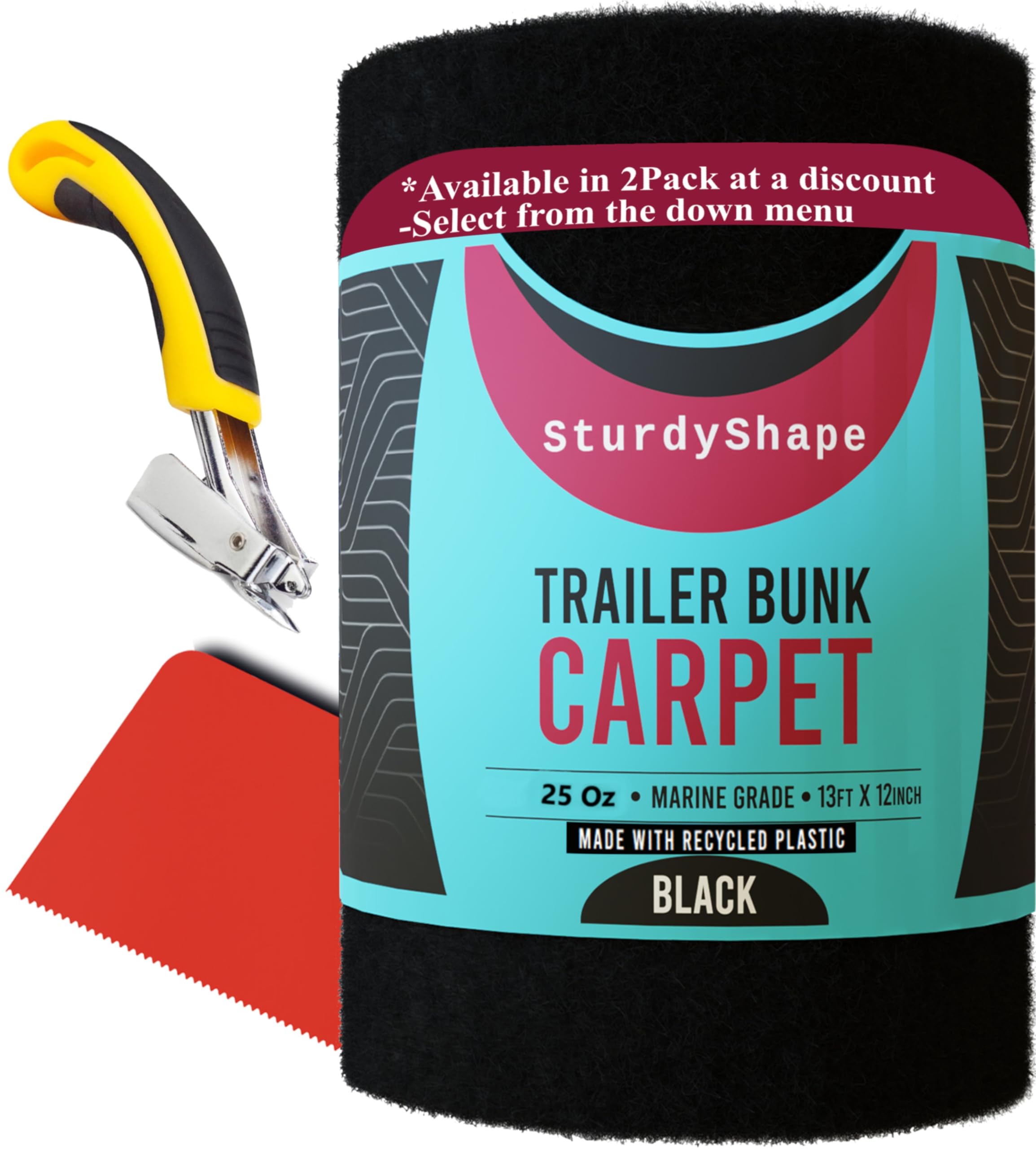 Amazon.com: SturdyShape Boat Trailer bunk Carpet Kit -The Marine Carpet ...
