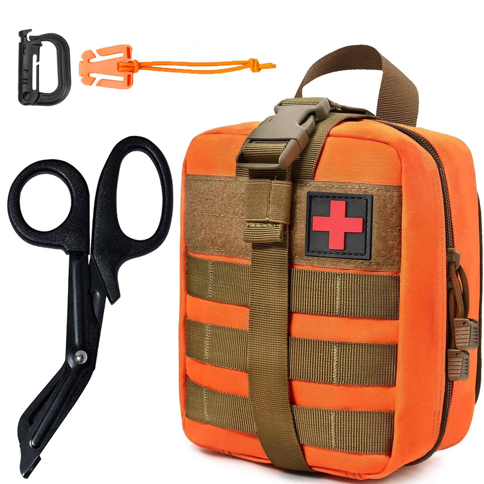 Tactical First Aid Pouch 1000D Nylon Molle Pouch, Rip Away Medical Big ...