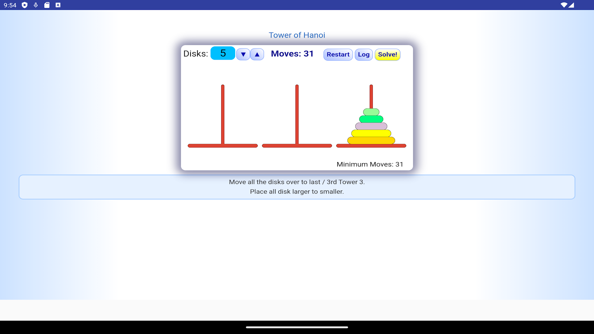 Hanoi Game - App on Amazon Appstore