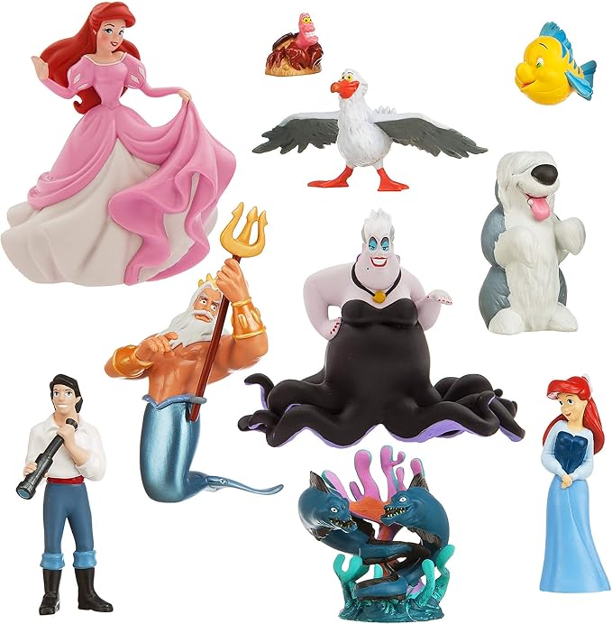 Amazon.com: Disney The Little Mermaid Deluxe Figure Play Set : Toys & Games