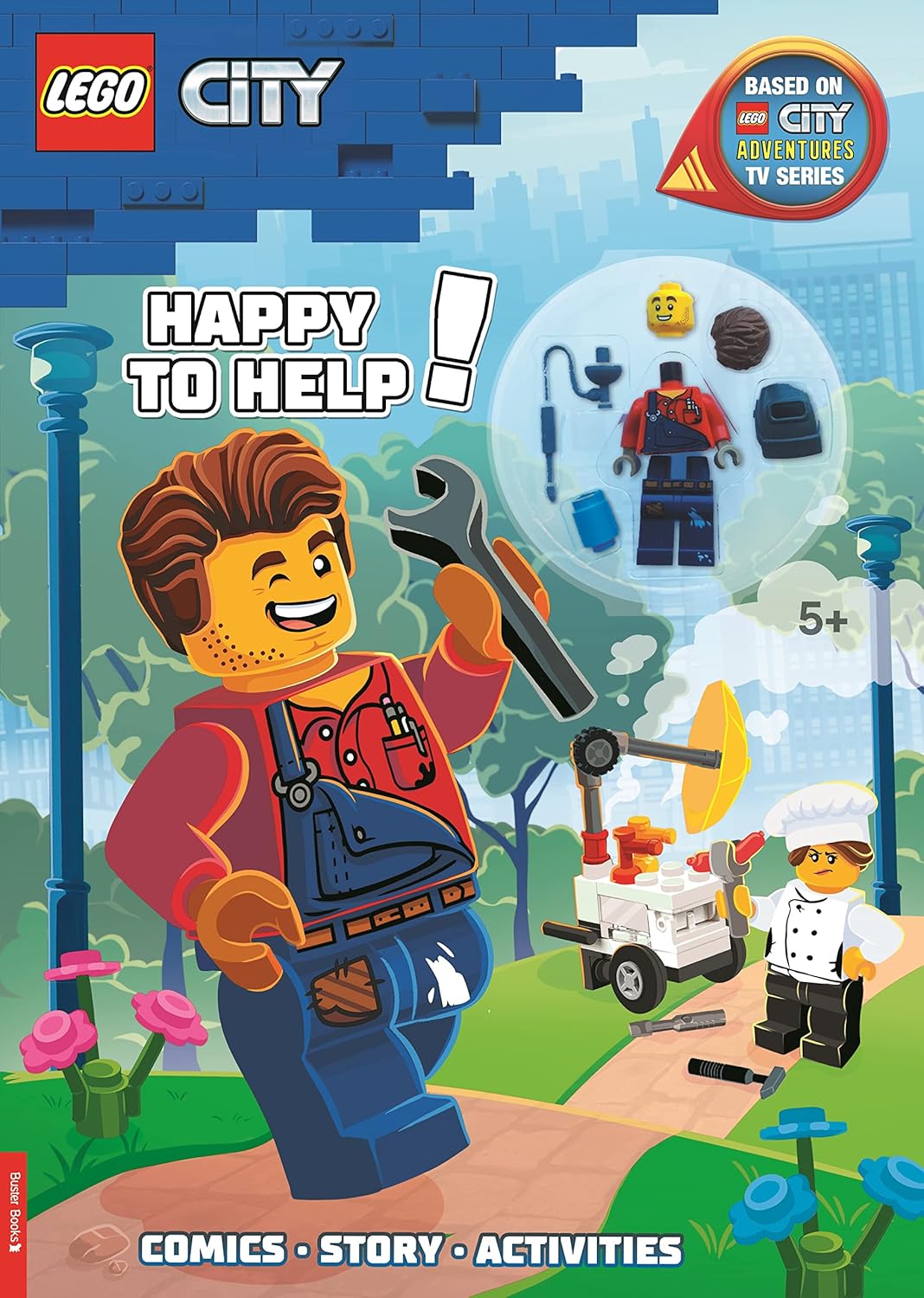 LEGO® City: Happy to Help! Activity Book (with Harl Hubbs minifigure) (LEGO® Minifigure Activity ...