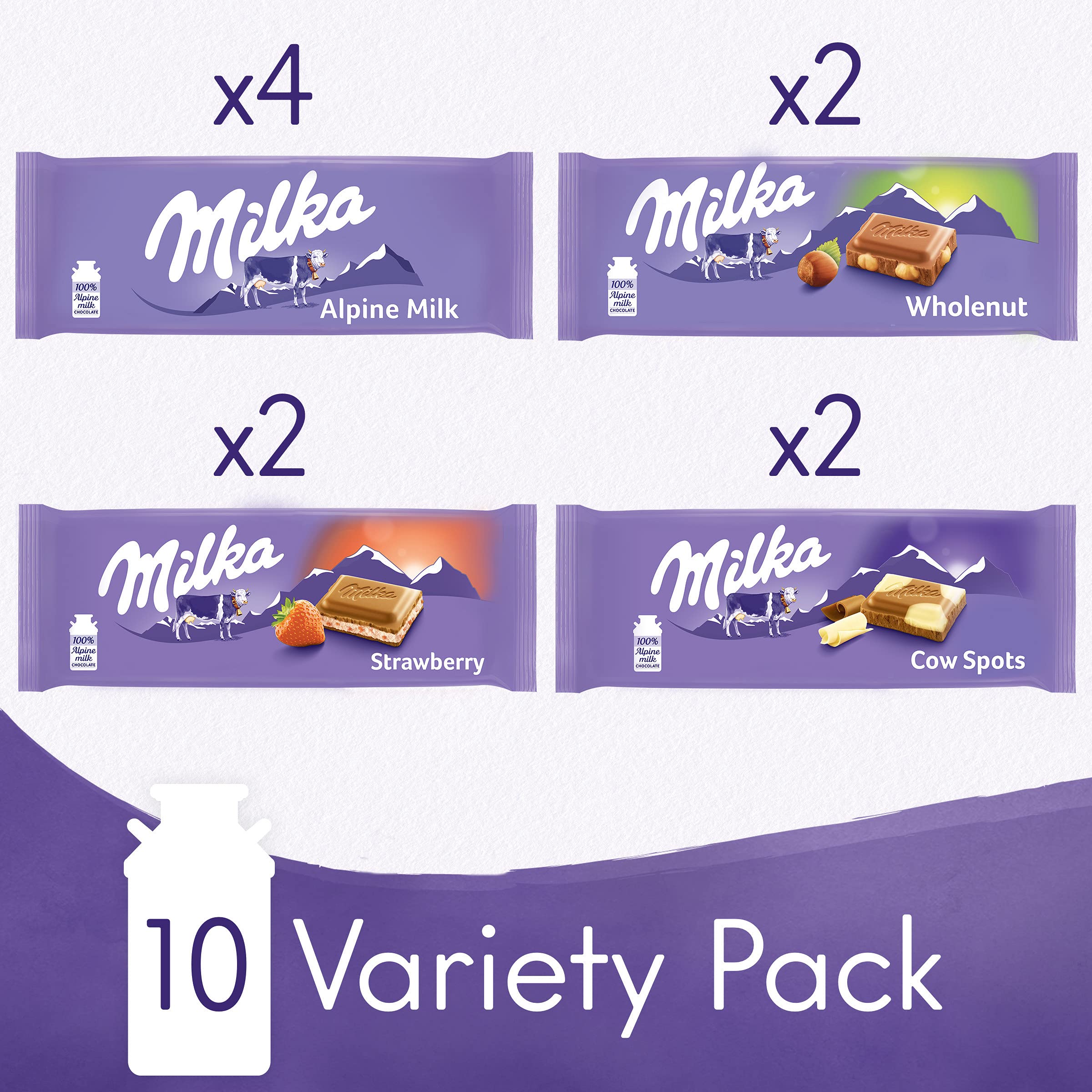 Milka European Chocolate Bars Variety Pack, Alpine Mil...B08L47BR1R ...