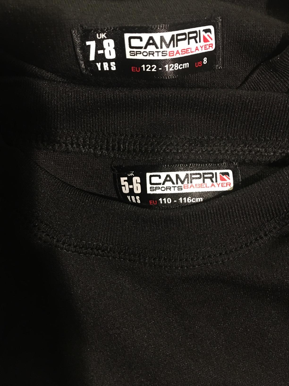 Campri Sports Base Layer Junior Thermal Top & Pant Set Unisex : Amazon ...