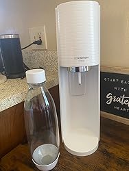 Amazon.com: SodaStream Terra Sparkling Water Maker (White) with CO2 and Dishwasher Safe Bottle ...