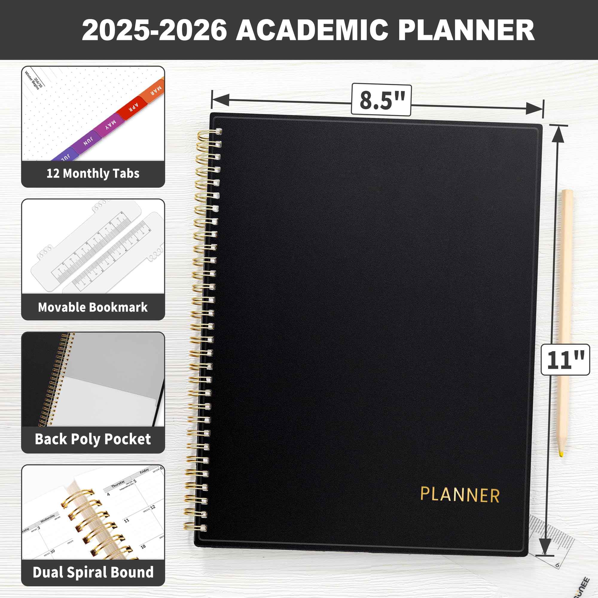 Snapklik.com : Academic Planner 2025-2026 Weekly And Monthly, July 2025 ...