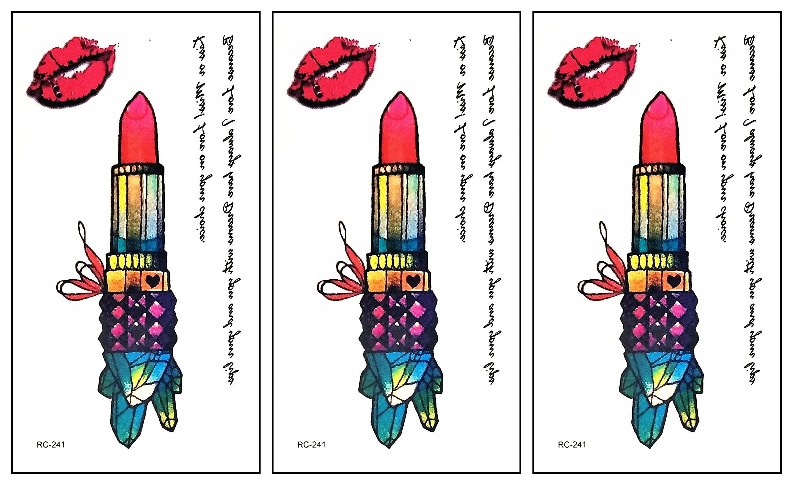 Lipstick Drawing Tattoo