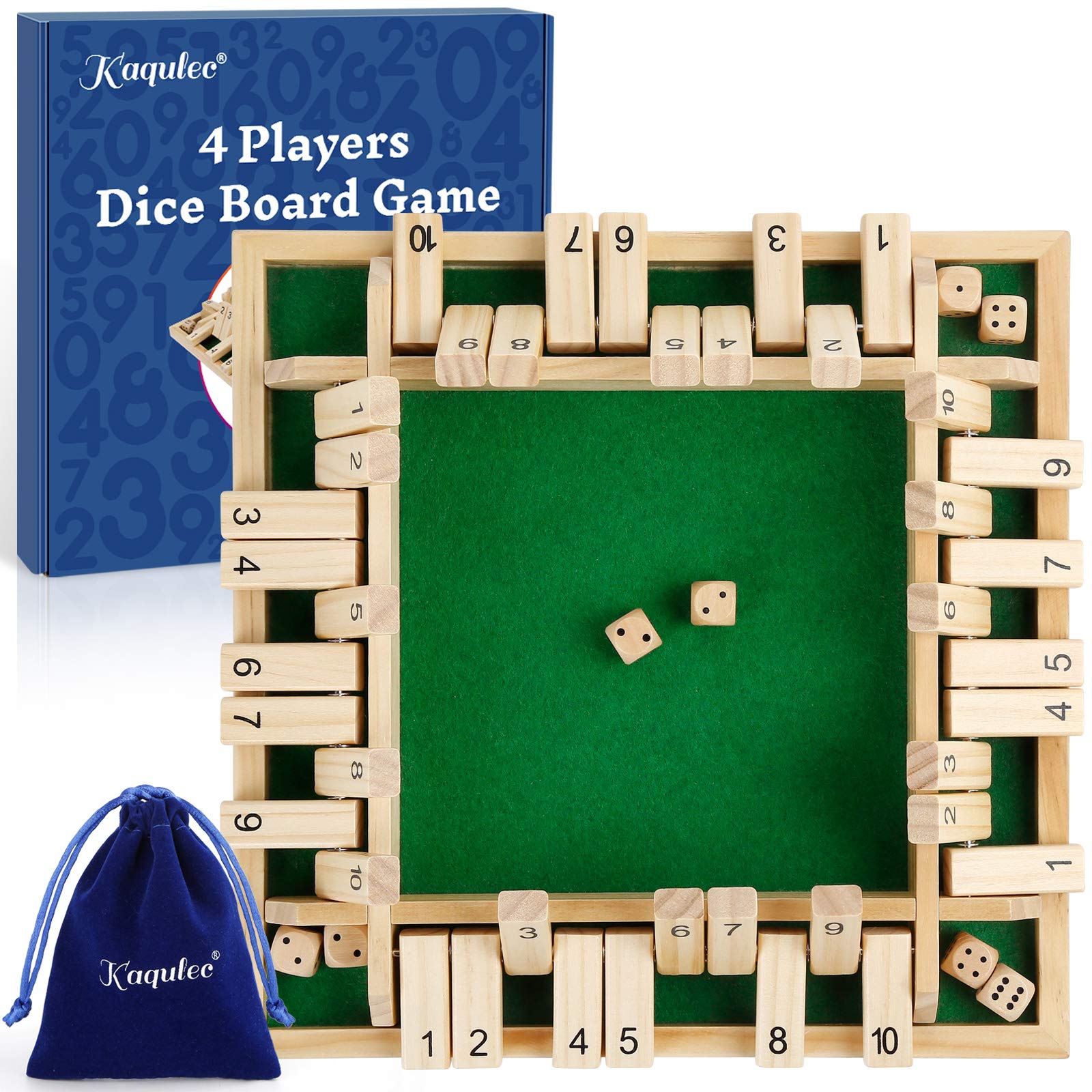 Buy Kaqulec 12 Inches Shut The Box Wooden Board Game For Kids Adults 1 Buy Kaqulec 12 Inches Shut The Box Wooden Board Game For Kids Adults 1