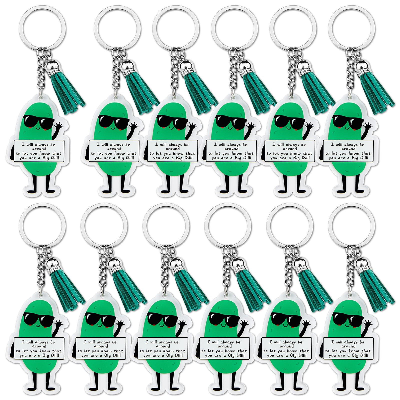 Amazon.com: 12 Set Emotional Support Keychain with Tassel Inspirational ...