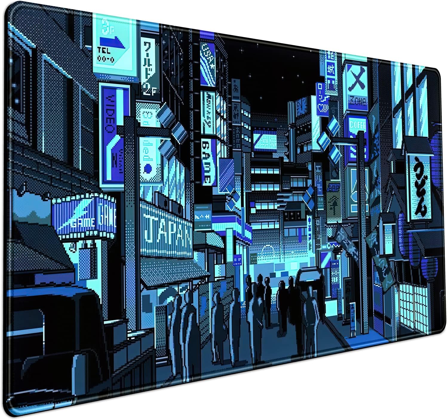 Amazon.com: Japanese Gaming Arcade Blue Large Gaming Mouse Pad Keyboard ...