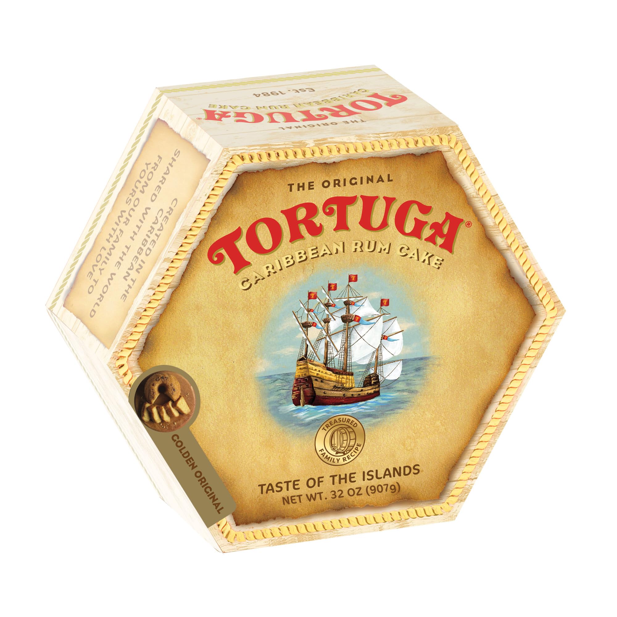 TORTUGA Caribbean Original Rum Cake with Walnuts - 32 oz Rum Cake - The ...
