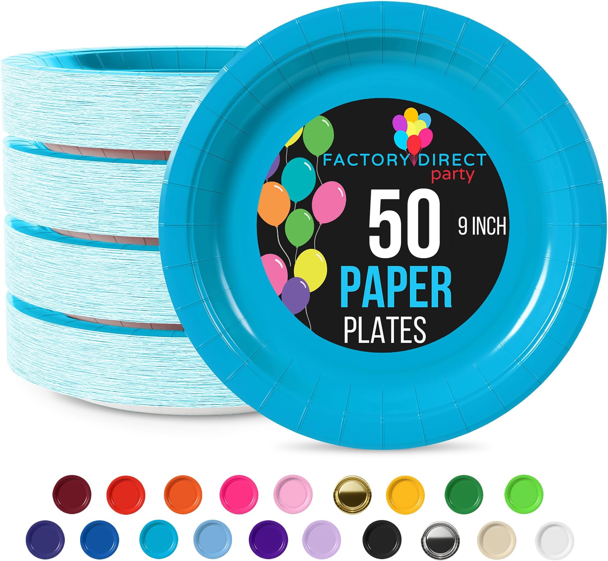 Amazon.com: Creative Converting Touch of Color 24 Count Paper Lunch ...