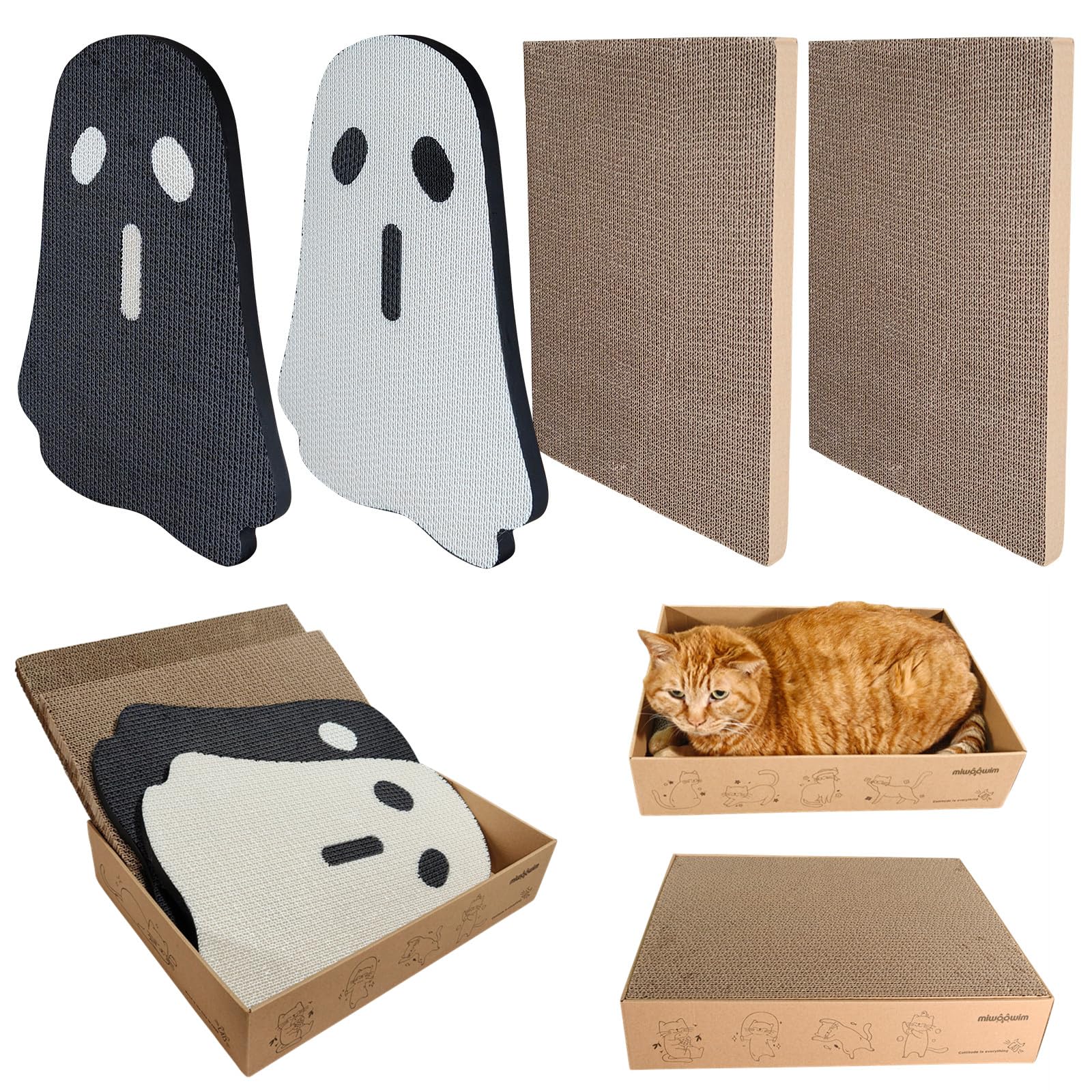 Amazon.com : 2 Packs Wall Mounted Cat Scratcher, 2 Packs Cat Scratch ...