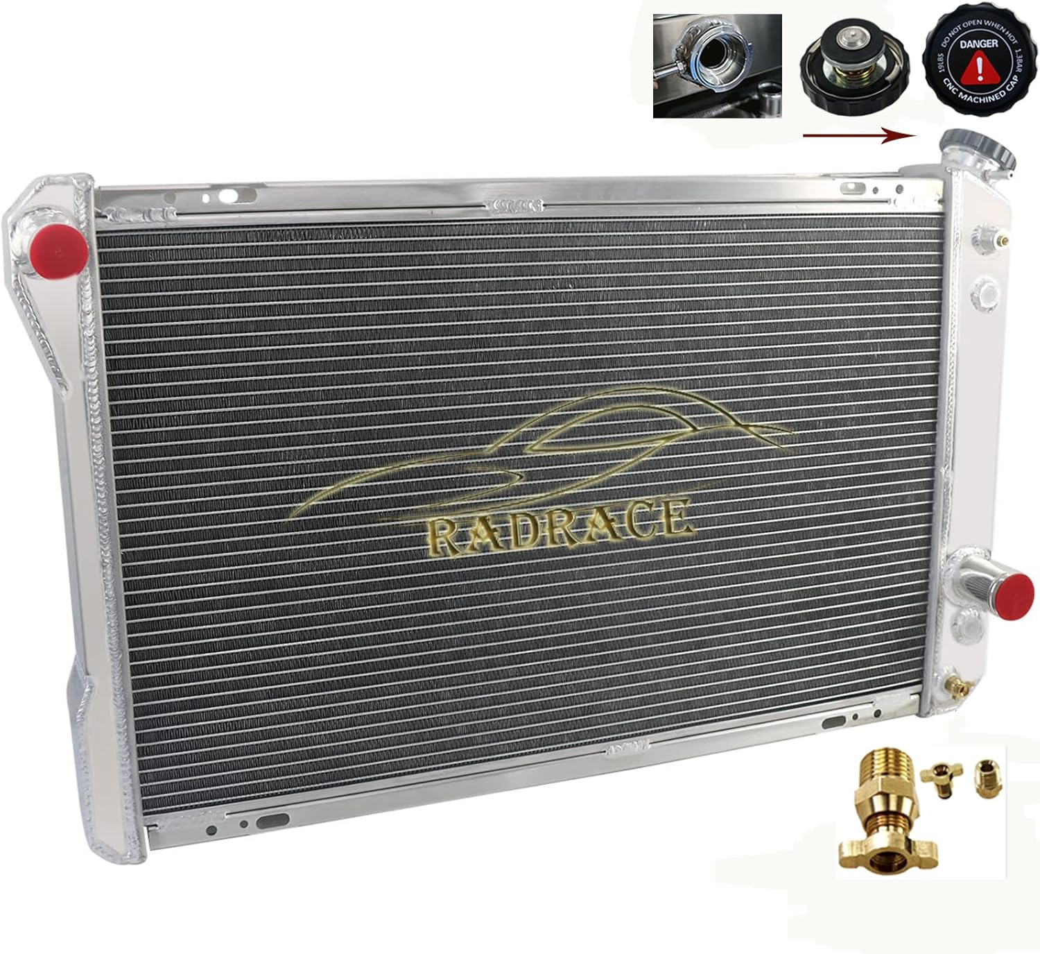 Amazon.com: RadRace Full Aluminum Radiator for 1982-1992 Chevy Camaro ...
