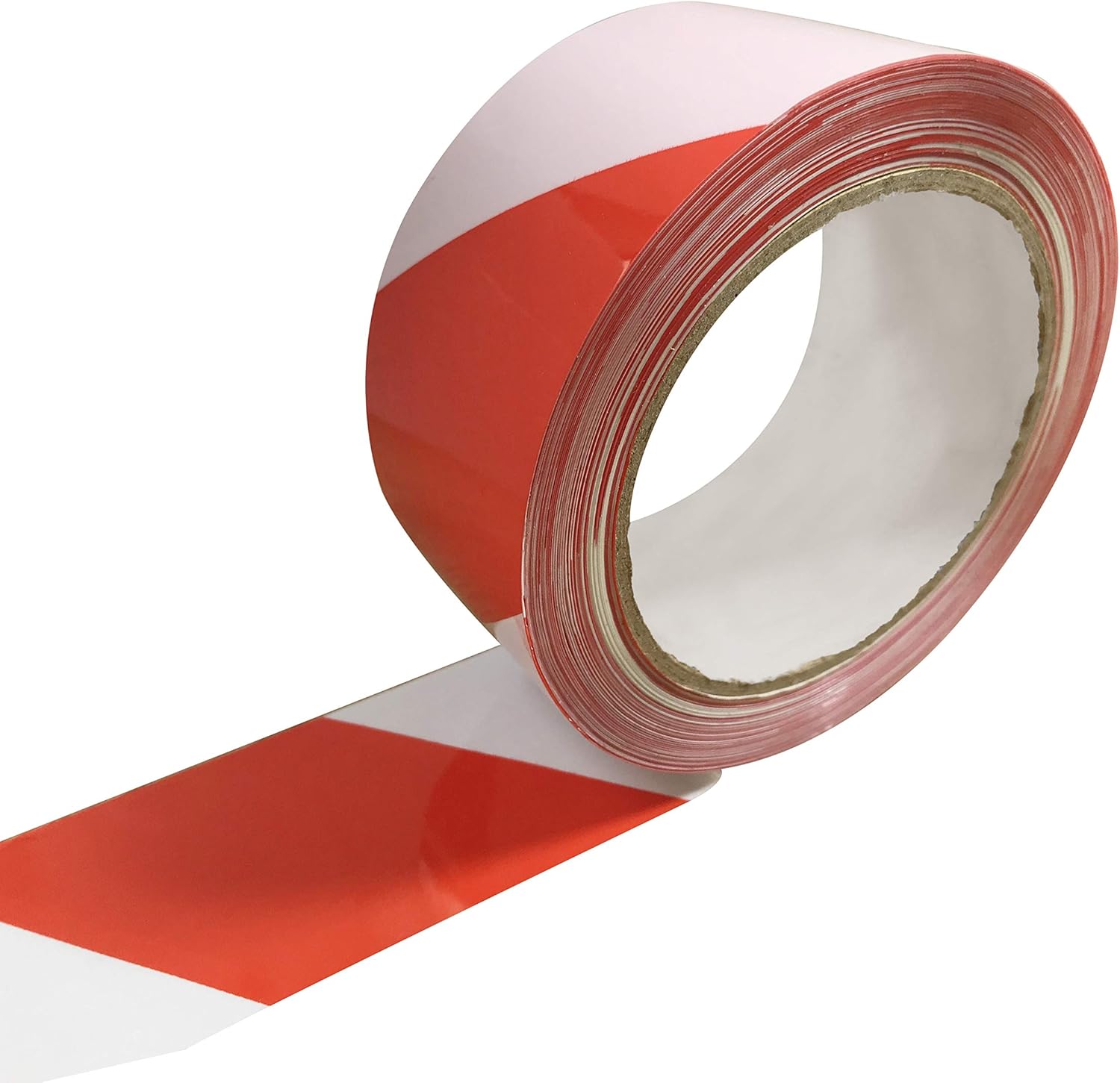 Amazon.com: 1.88Inch x150Feet Red & White Adhesive Hazard Warning ...