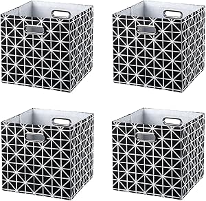 Amazon.com - BAIST Nice Storage Bins,Square Foldable Colorful Fabric ...