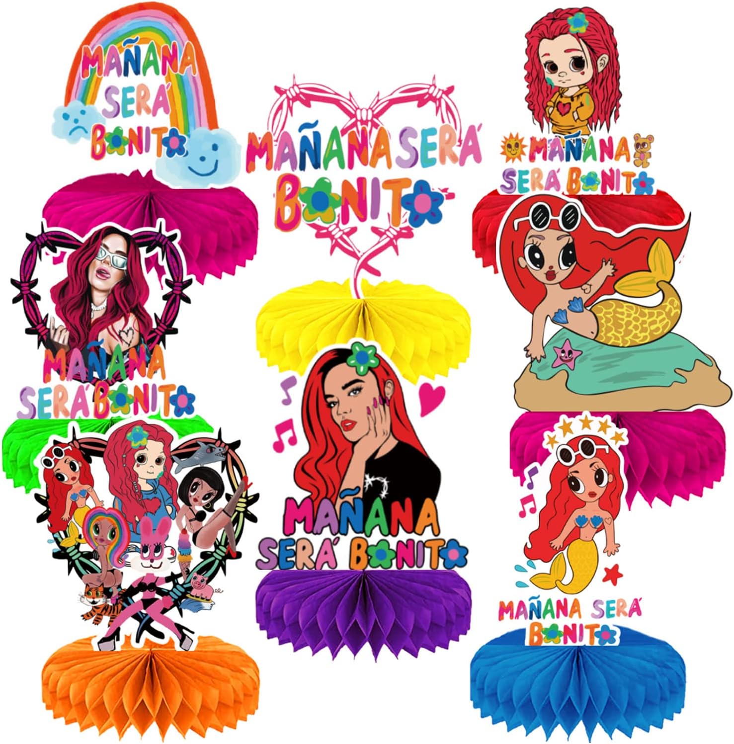 Amazon.com: 8 Pcs Manana Sera Bonito Table Centerpiece Set, Manana ...