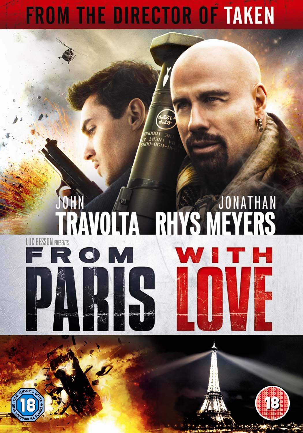 From Paris With Love Dvd Cover From Paris With Love Med John Travolta