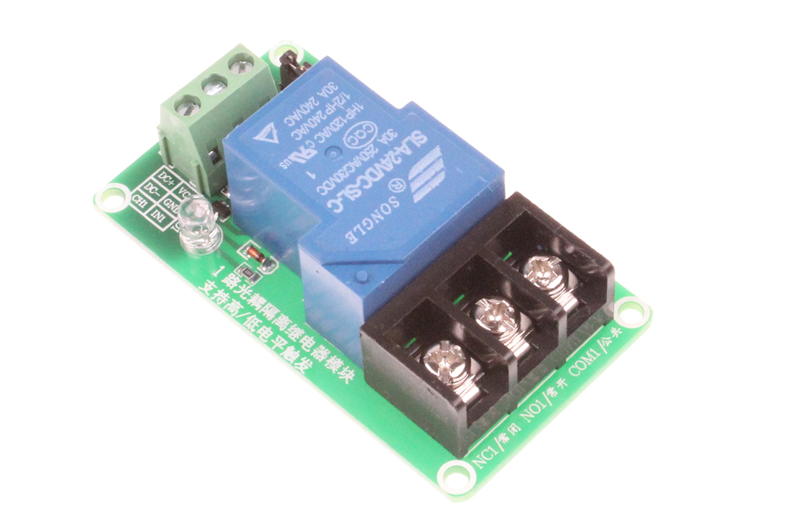 Snapklik.com : NOYITO 30A 1-Channel Relay Module High Low Level Trigger