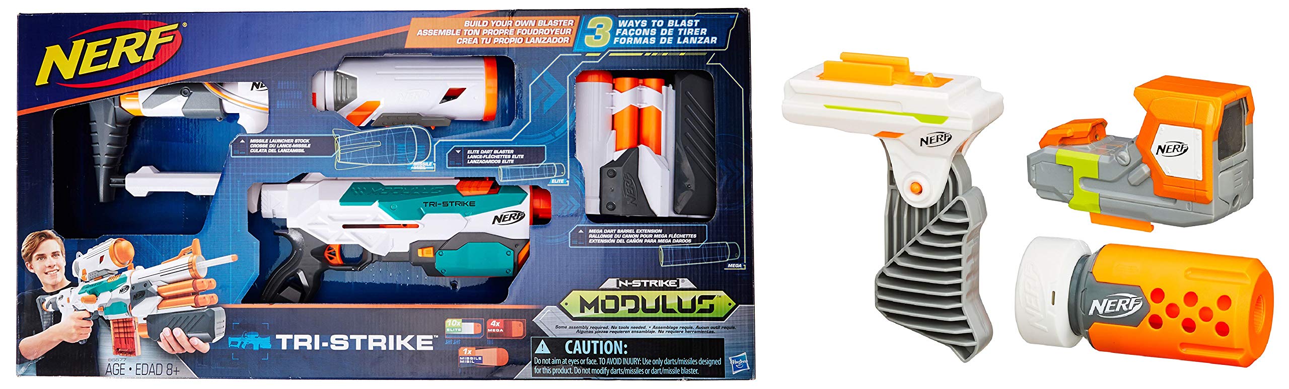 Buy NERF MODULUS TRI STRIKE with STEALTH OPS UPGRADE KIT Online at ...