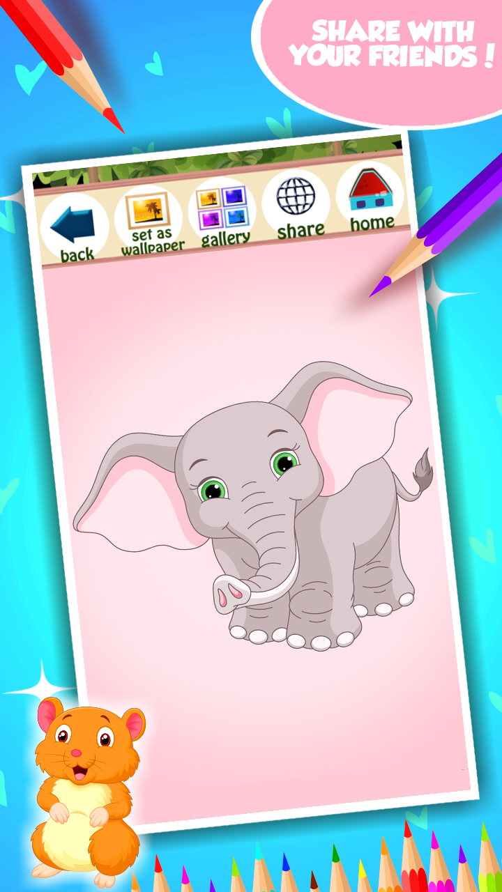 Cute Animals Coloring Book - App on Amazon Appstore