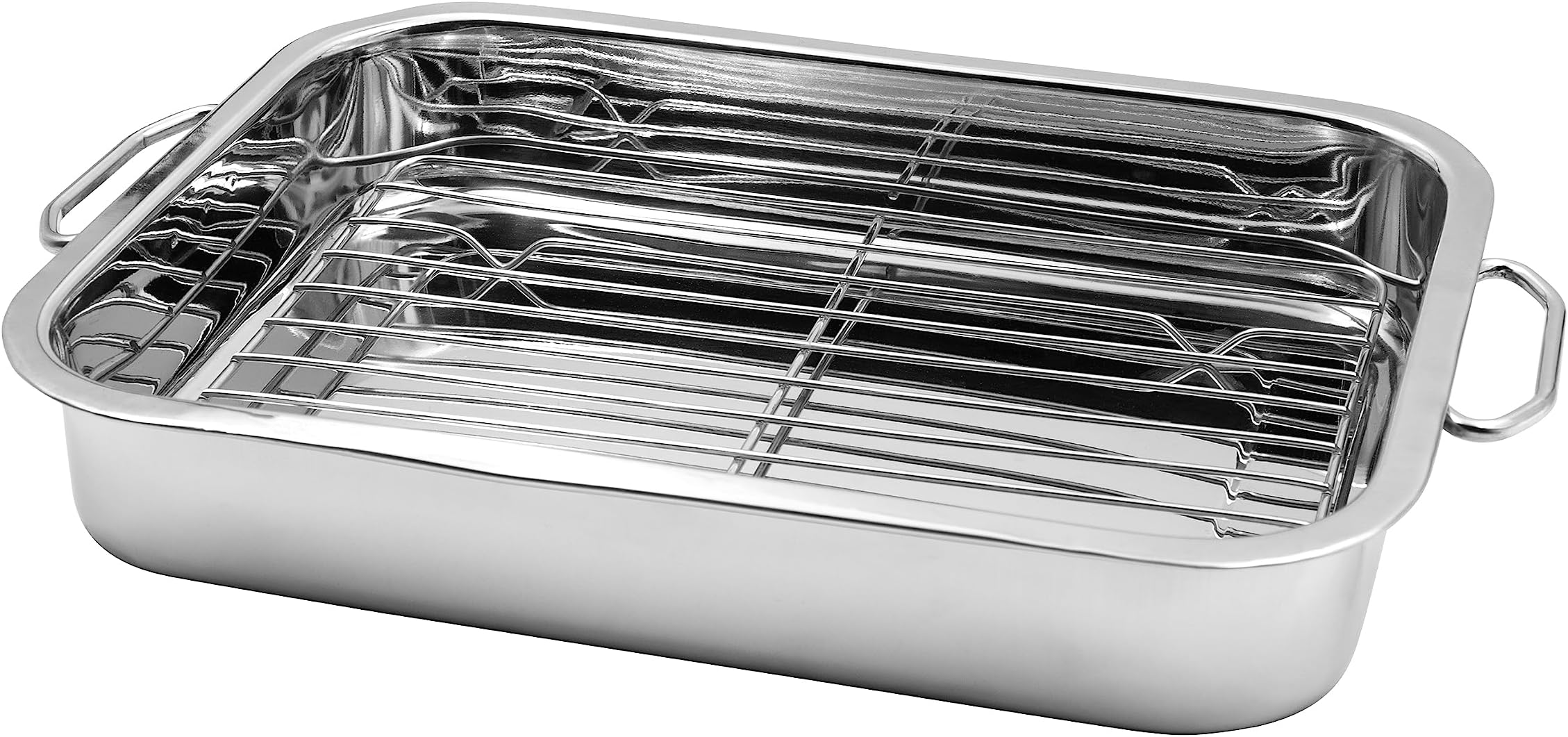 KitchenCraft KCRACKNS Non Stick Roasting Rack, V Shaped, 30 x 21 cm ...