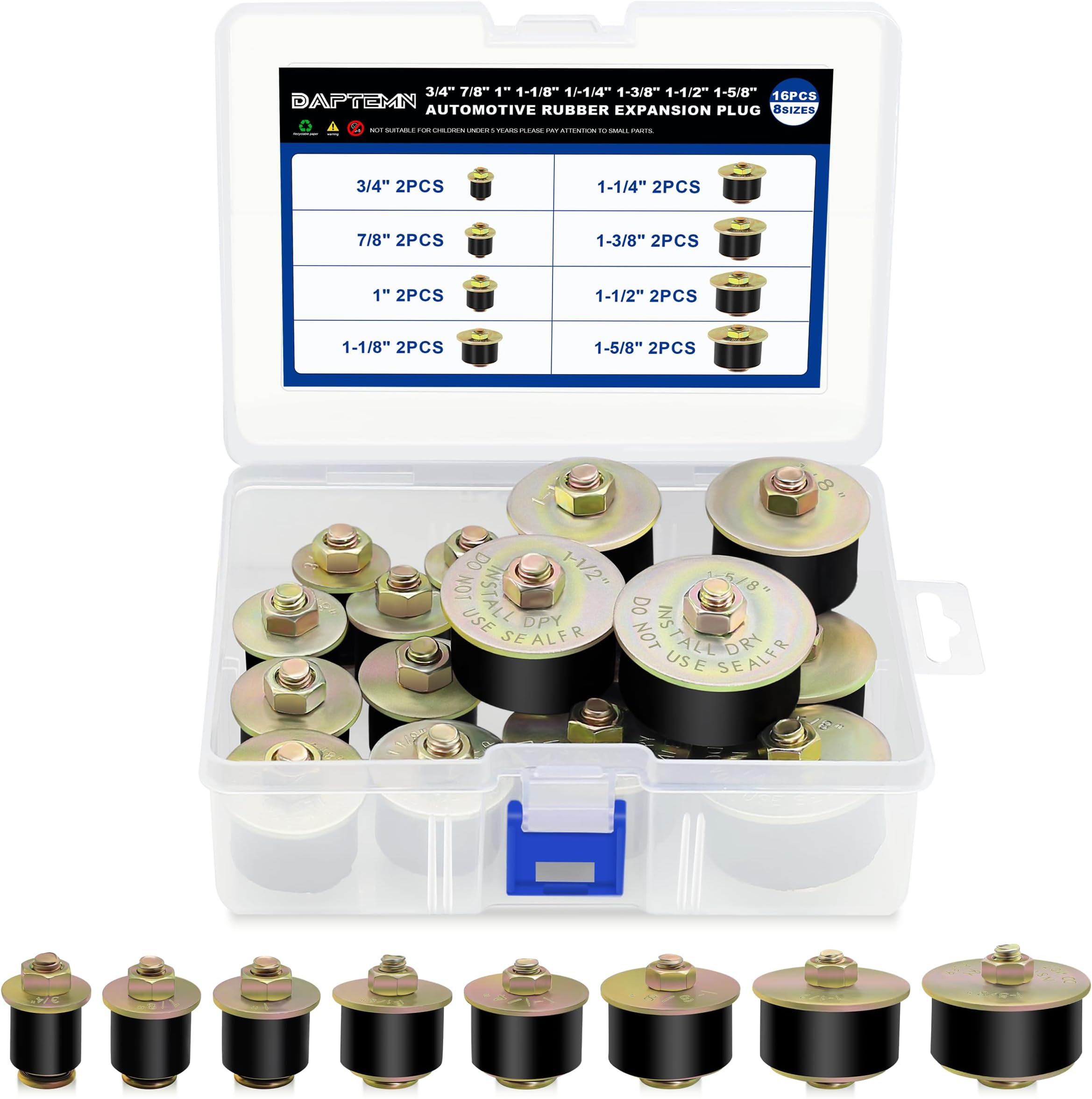 Amazon.com: Dorman 555-012 Steel Cup Expansion Plug 3/4 In., Height 0. ...