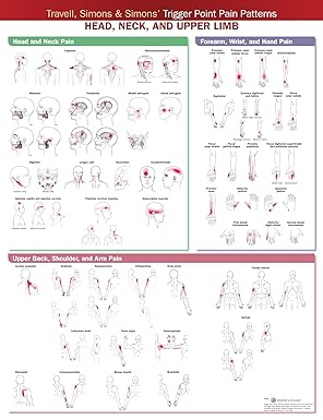 Travell, Simons & Simons’ Trigger Point Pain Patterns Wall Chart: Head ...
