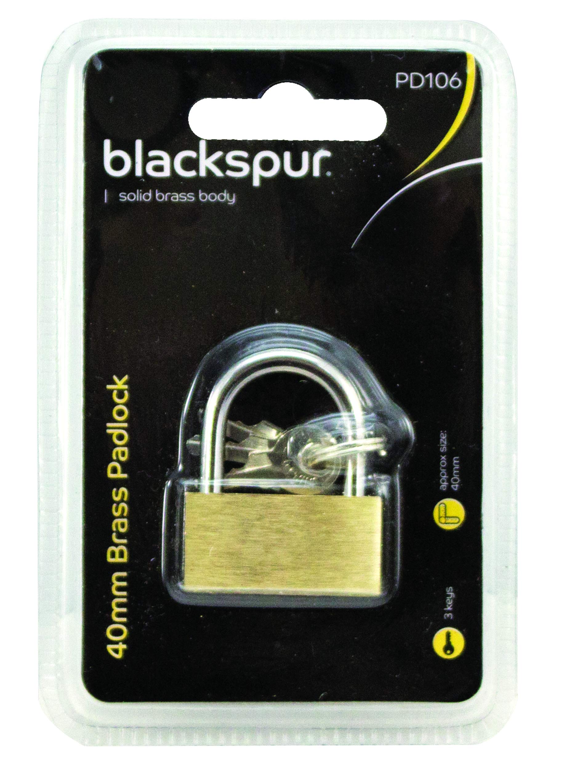 Blackspur BB-PD106 Brass Padlock - Amazon.com