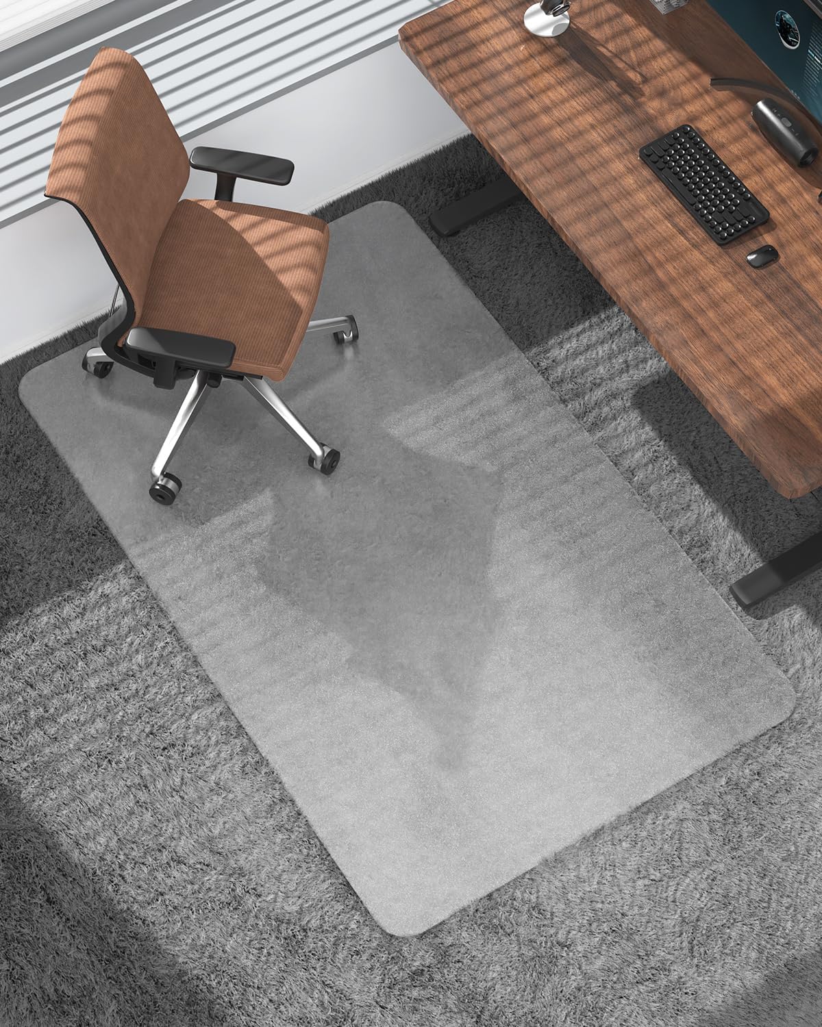 Amazon.com : Kuyal Office Chair Mat for Carpet, 32x55 Clear Heavy Duty ...