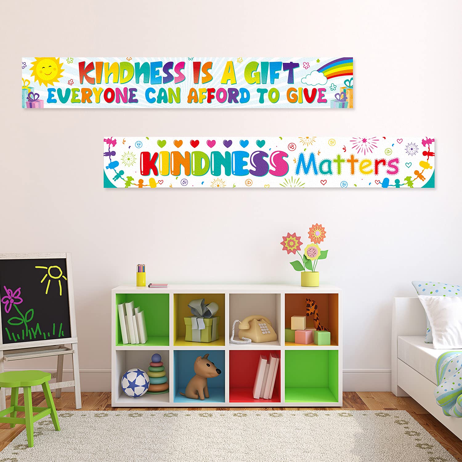 Snapklik.com : 2 Pieces Classroom Bulletin Board Decoration Kindness ...