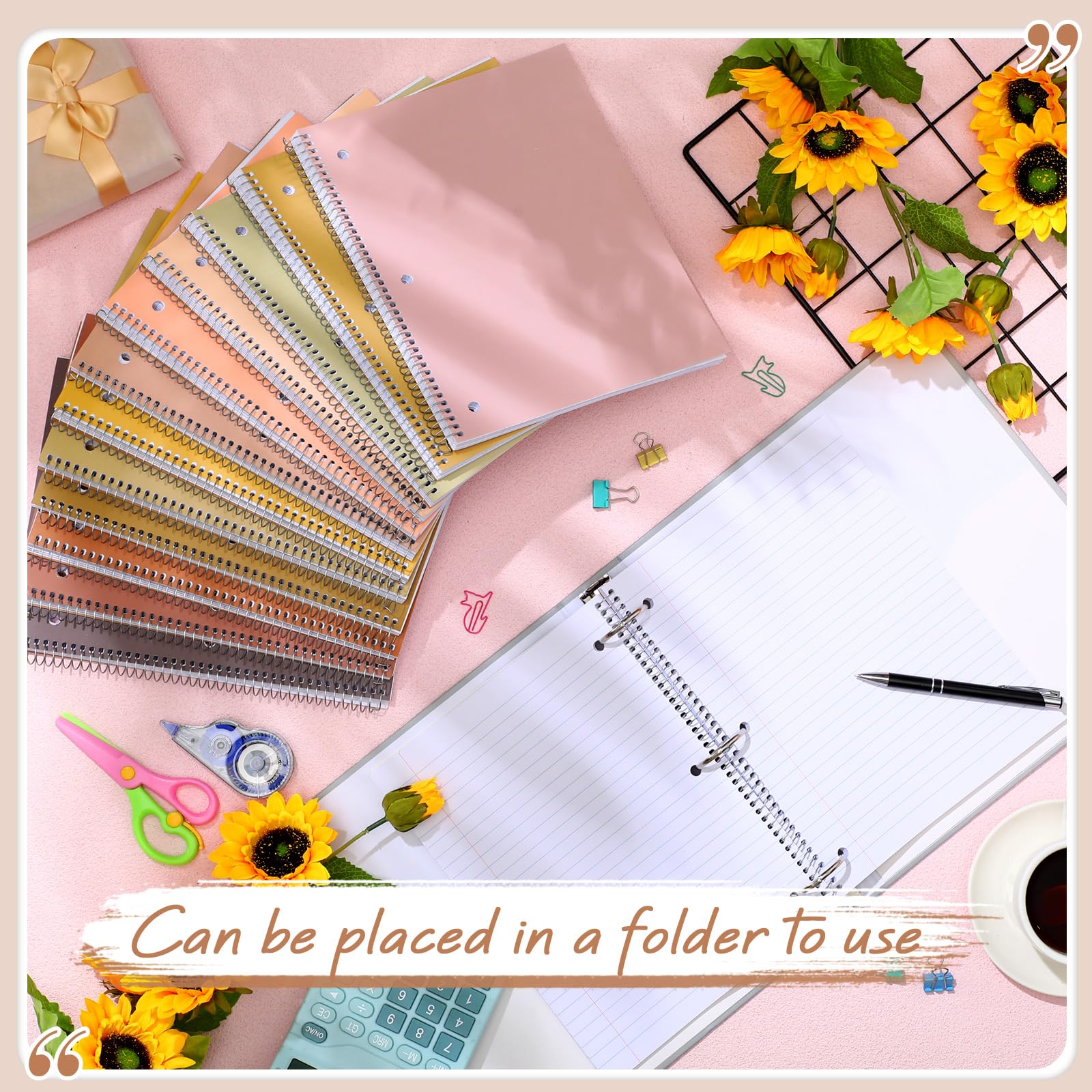 Snapklik.com : Teling 12 Pcs 1 Subject Spiral Notebook Wide Ruled ...