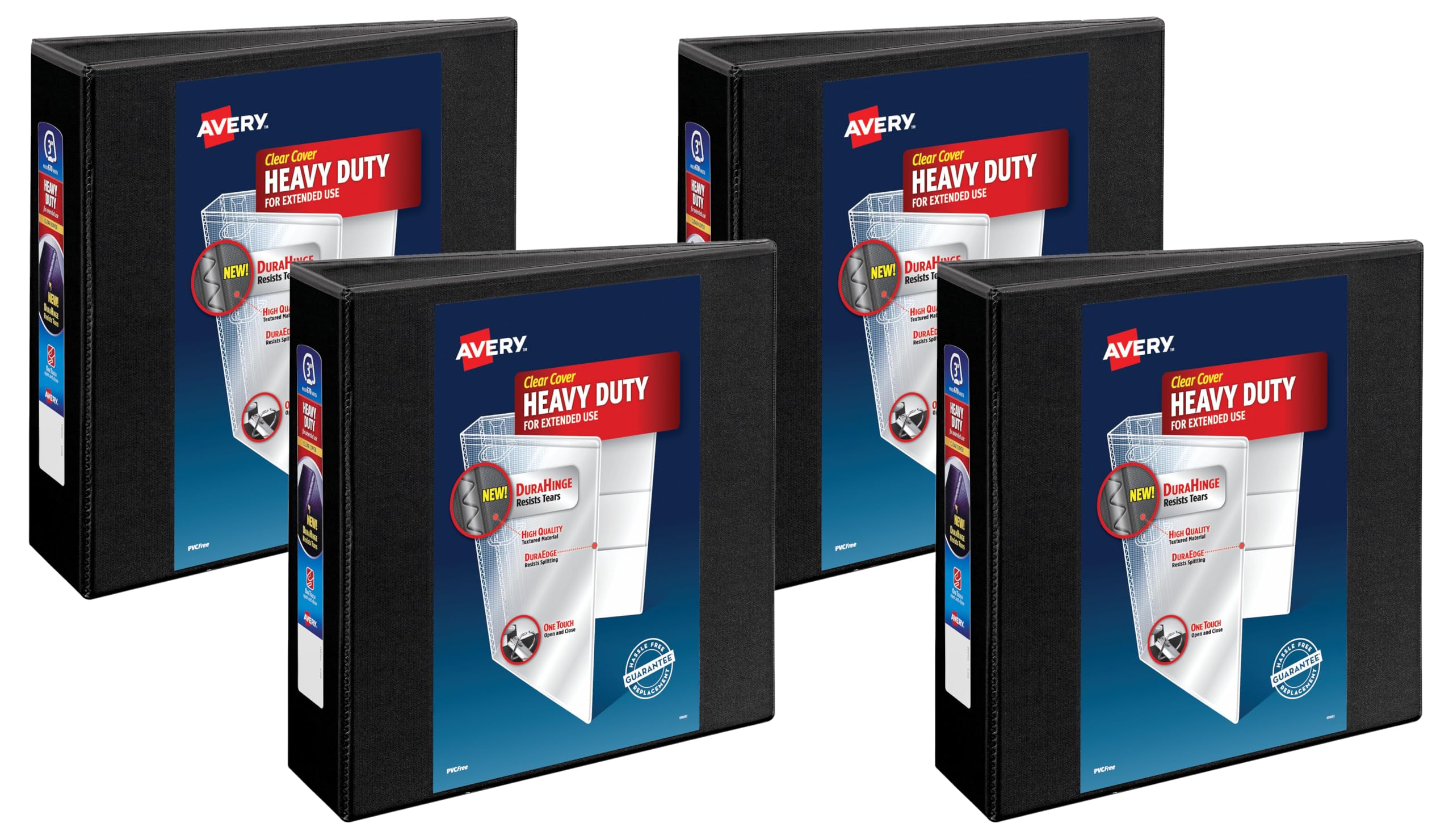 Snapklik.com : Avery Heavy-Duty View 3 Ring Binder, 3 Inch One Touch ...