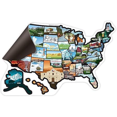 Amazon.com: EverStrong Camper RV Decal Sticker - USA Map for MotorHome ...