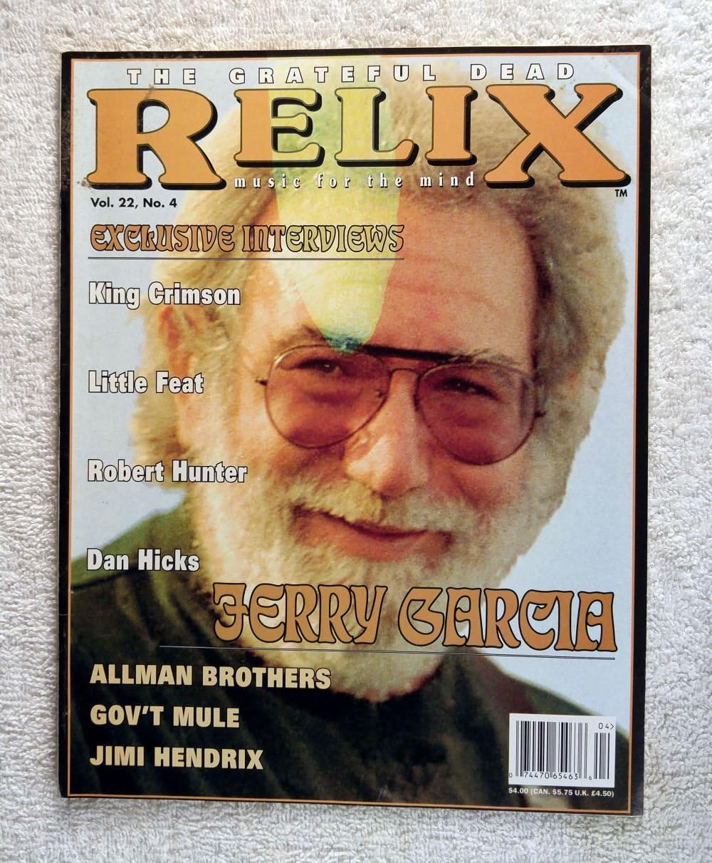 Jerry Garcia - The Grateful Dead - Relix Magazine - August 1995 at ...