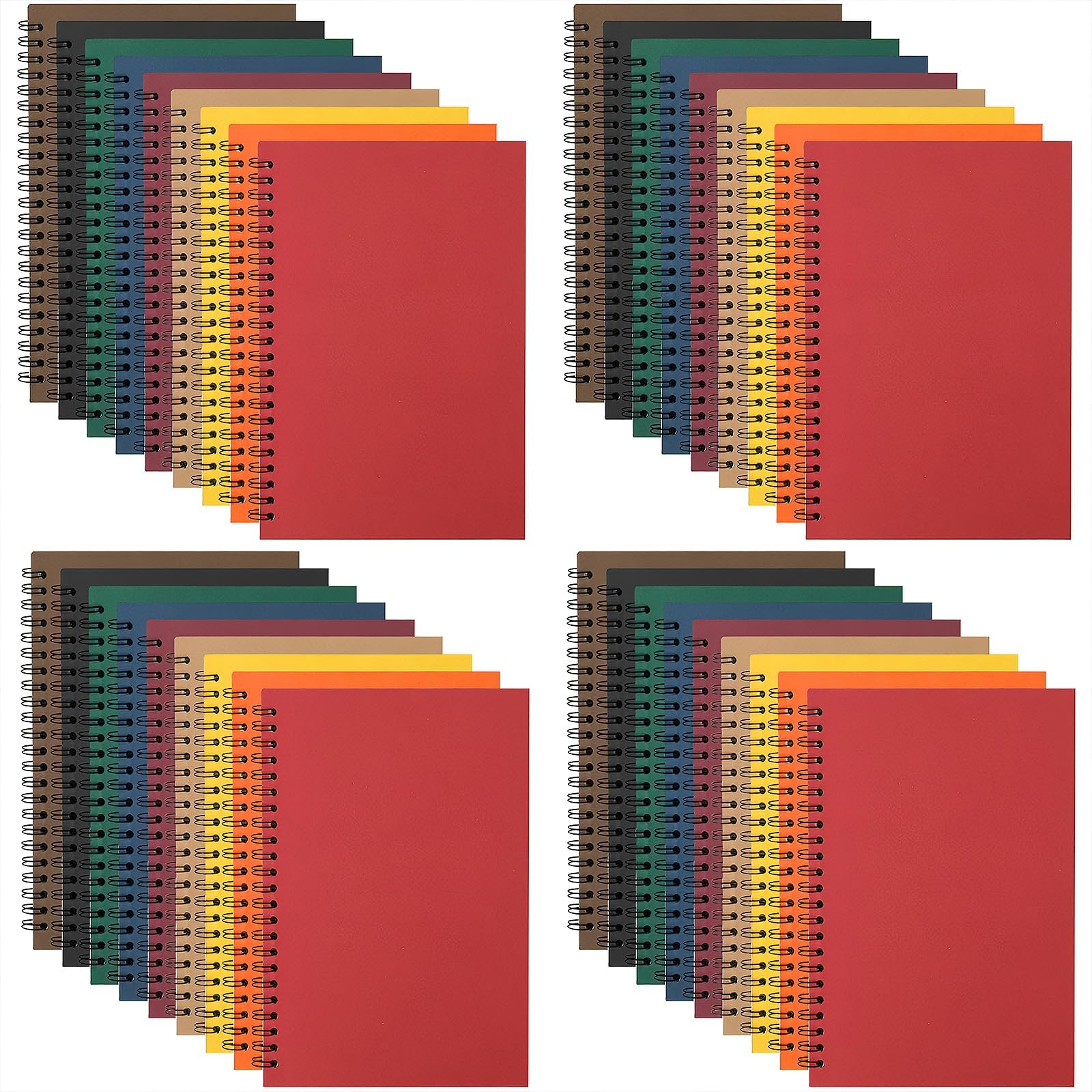 36 Pack Spiral Notebook College Ruled Journals Notebooks Lined 8.3 x 5. ...