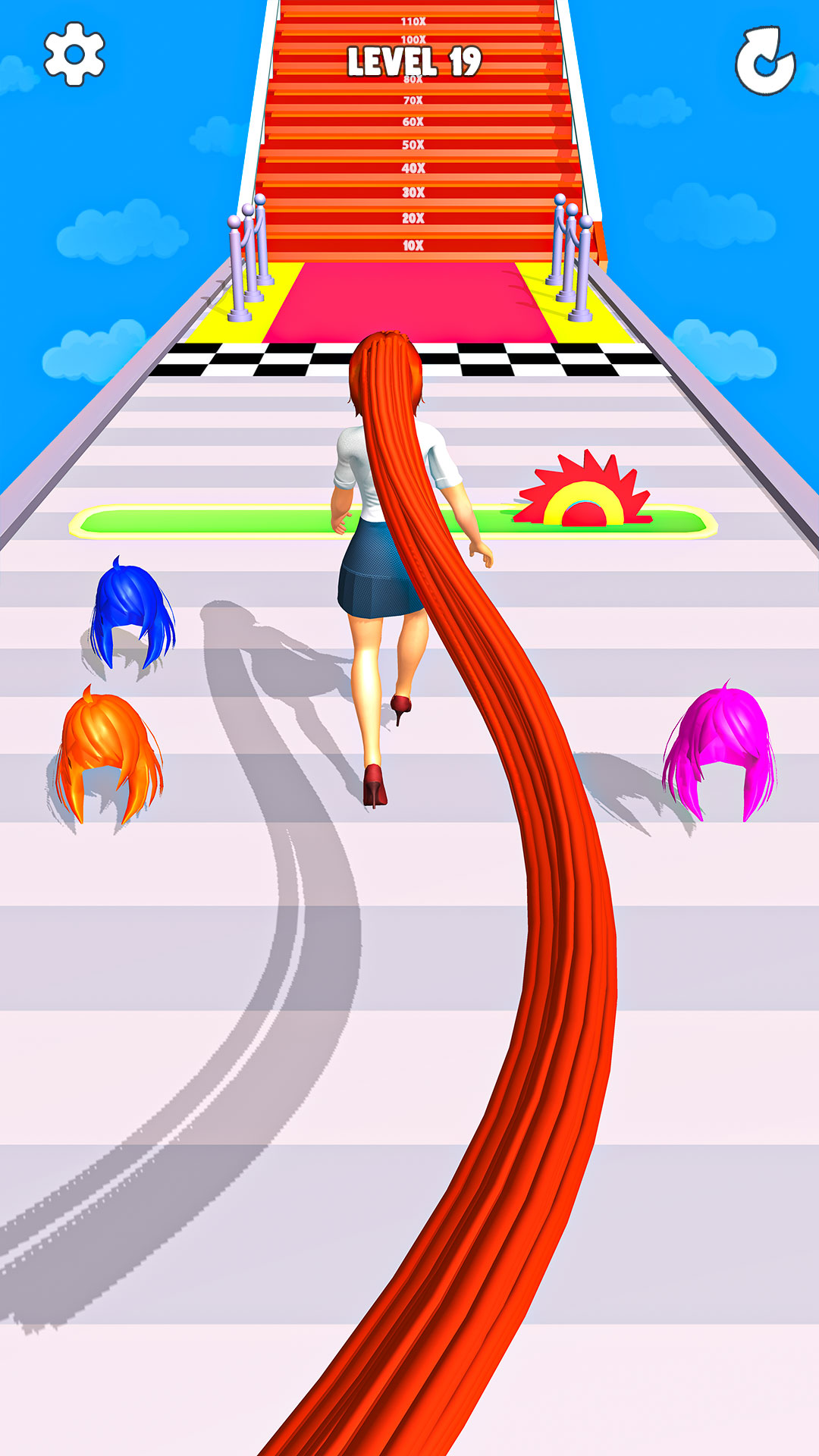 Long Hair Runner Challenge 3D: Perfect Fashion Girl Race Master ...