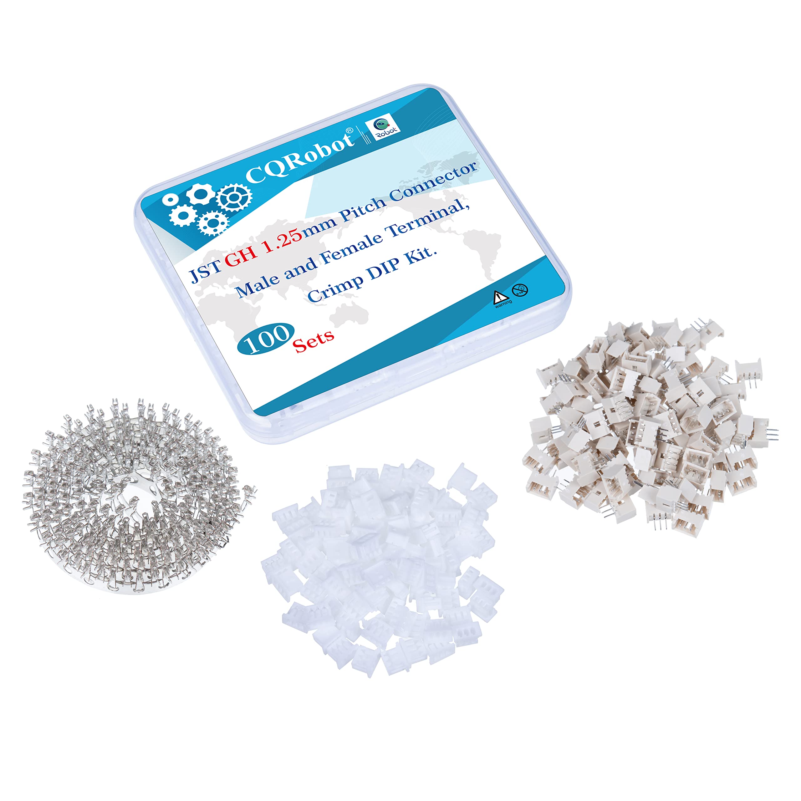 Buy JST GH 1.25 mm Pitch 3-Pin JST Wiring Connecting IC Male Plugs ...