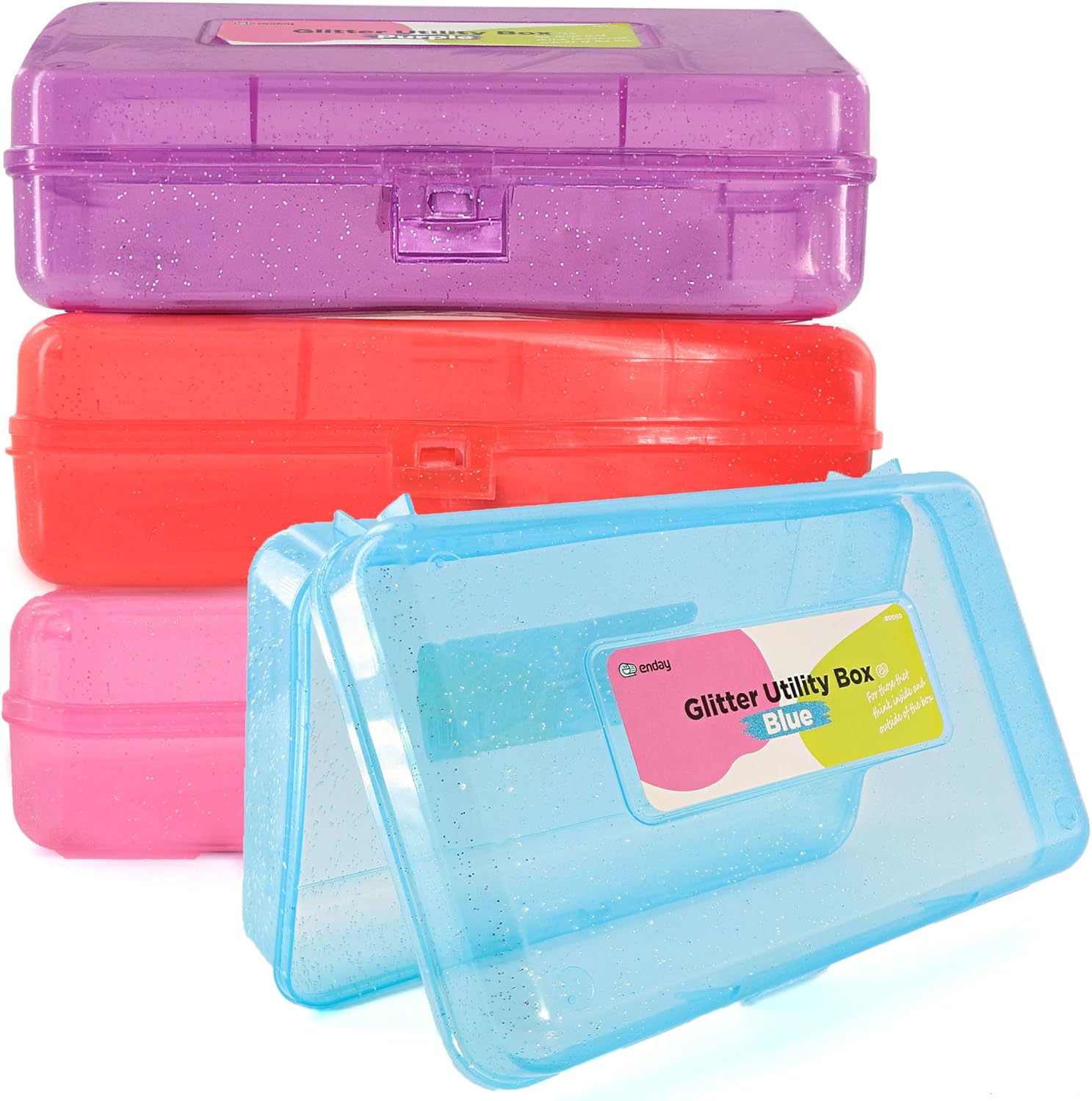 Amazon.com: Emraw assorted colors Multipurpose school pencil box ...