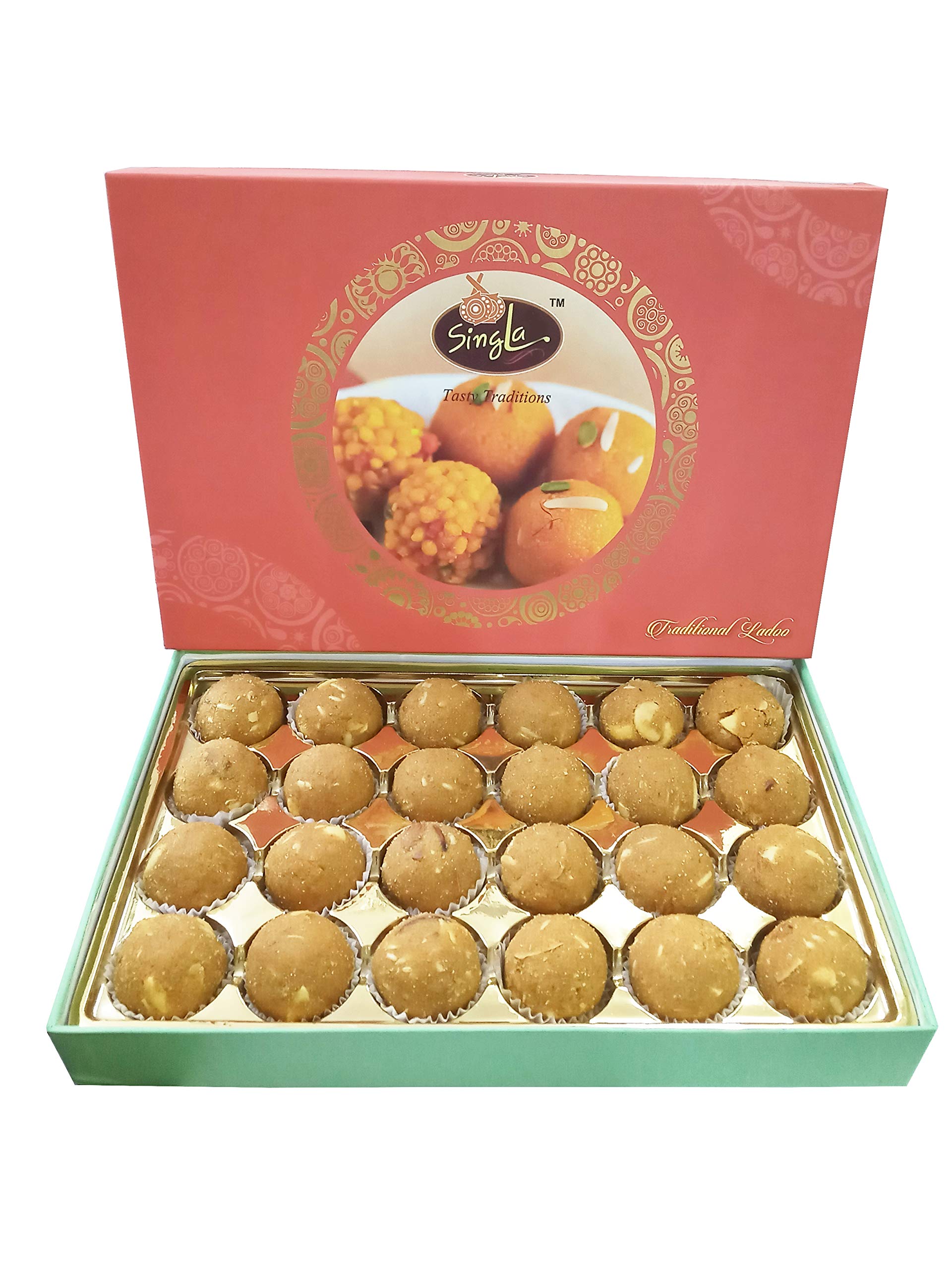 Singla Sweets Besan Dry Fruits Laddu 1kg Box Indian Laddu | Desertcart ...