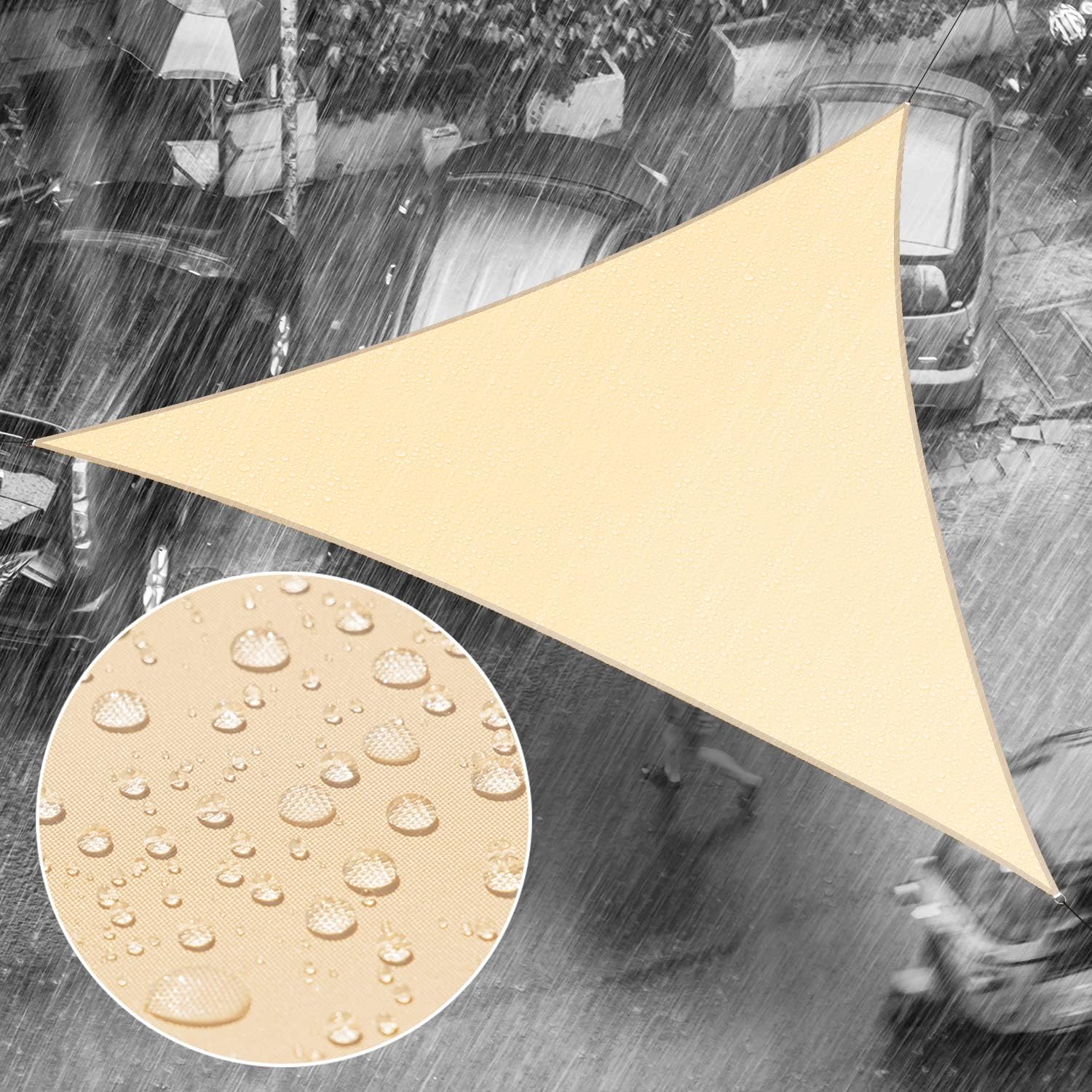 Amazon.com: Shade&Beyond - Parasol triangular para patio, césped ...