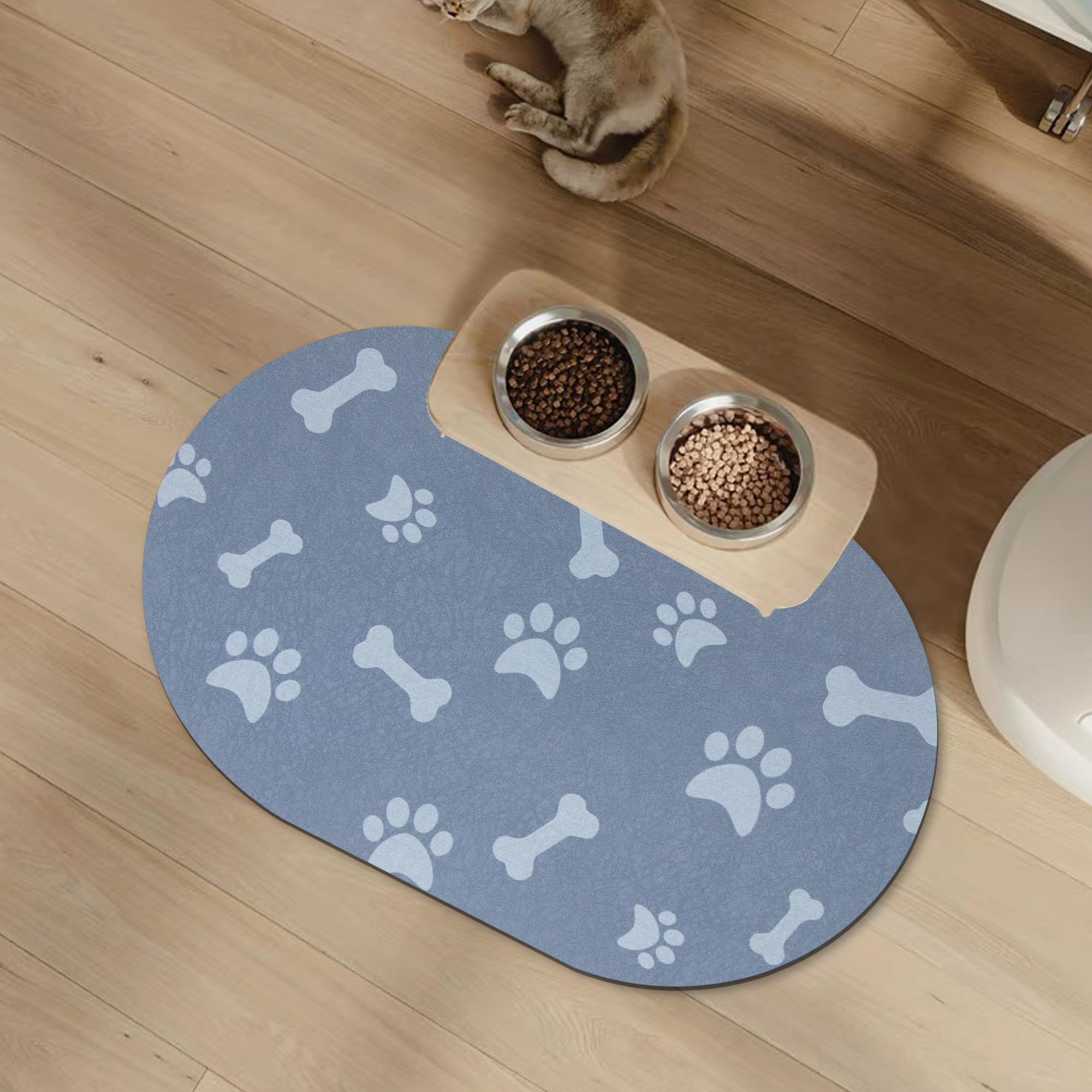Amazon.com: YCT Dog Food Mat - Cat Dish Mat Dog Bowl Mat - No Stains ...