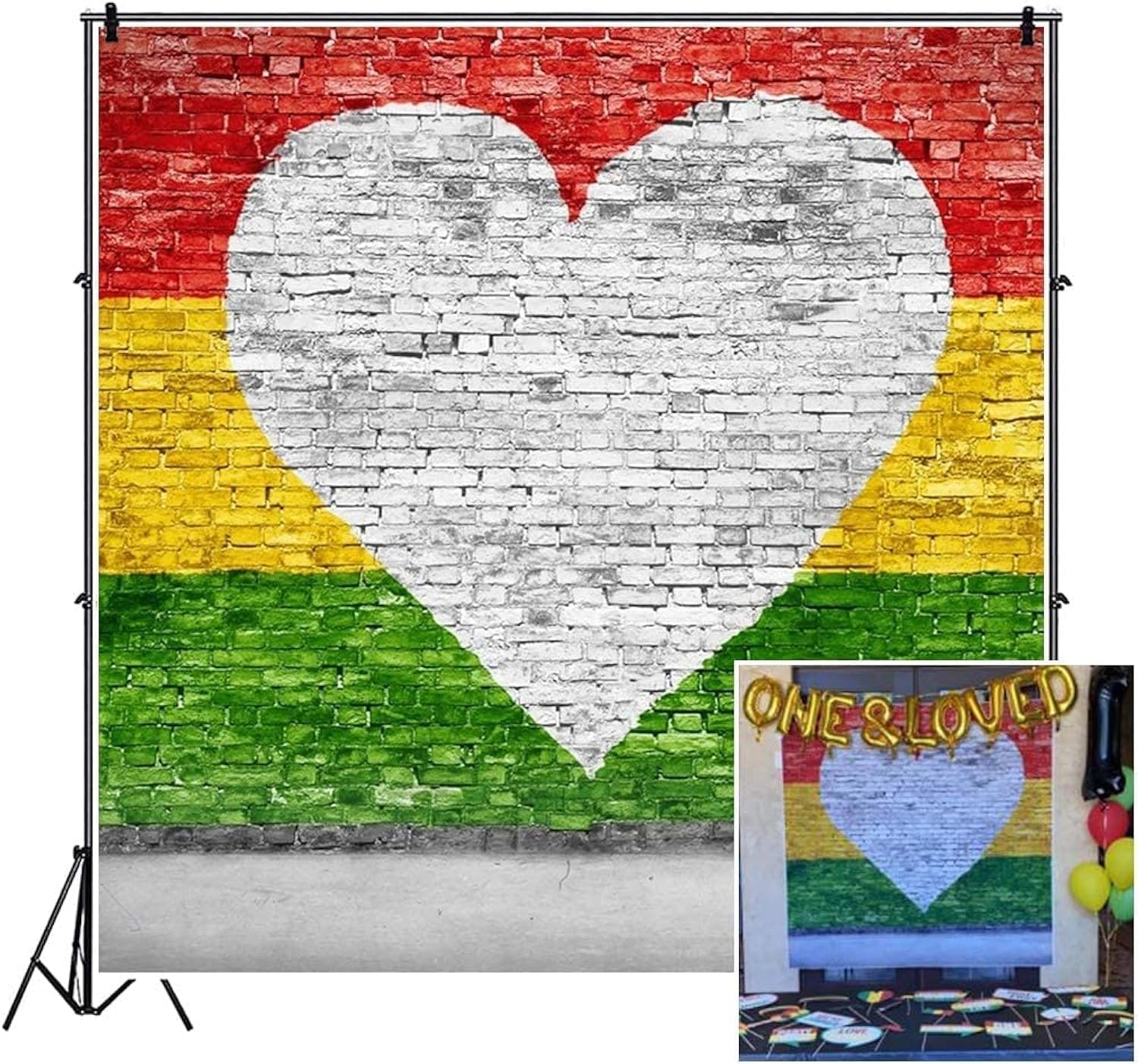 Amazon.com : VIDMOT Rasta Themed Party Backdrop Rastafari Grafitti ...
