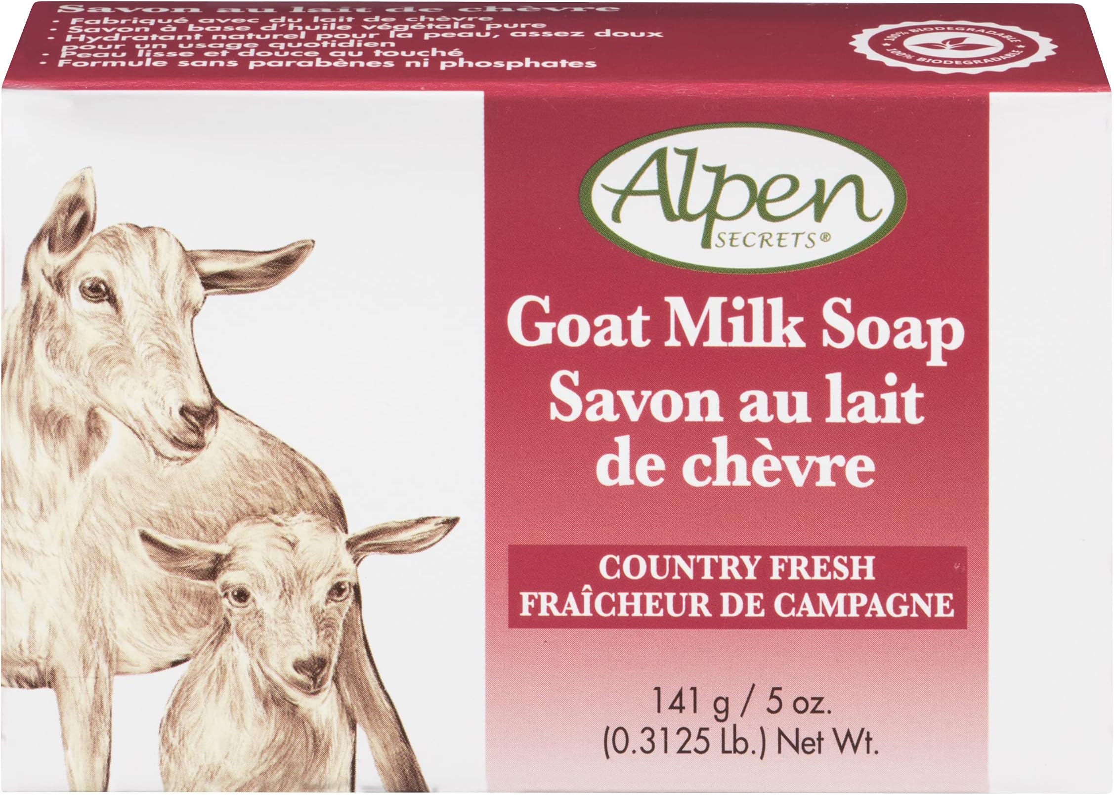 Amazon.com : Alpen Secrets Daily Cleansing Goat milk Soap with Lavender ...