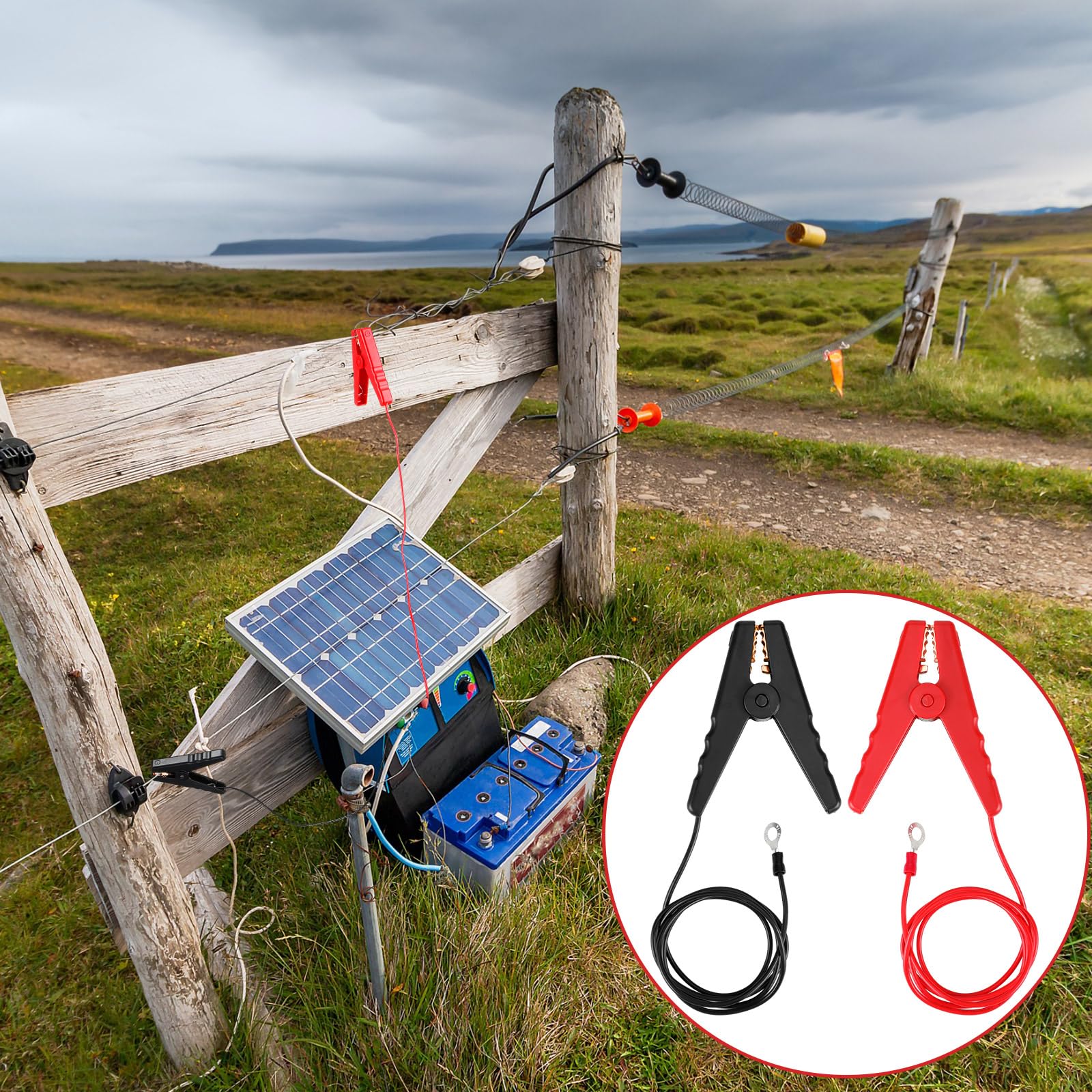 Snapklik.com : Kanayu 6 Pcs 3 Ft Solar Electric Fence Wire Connectors ...