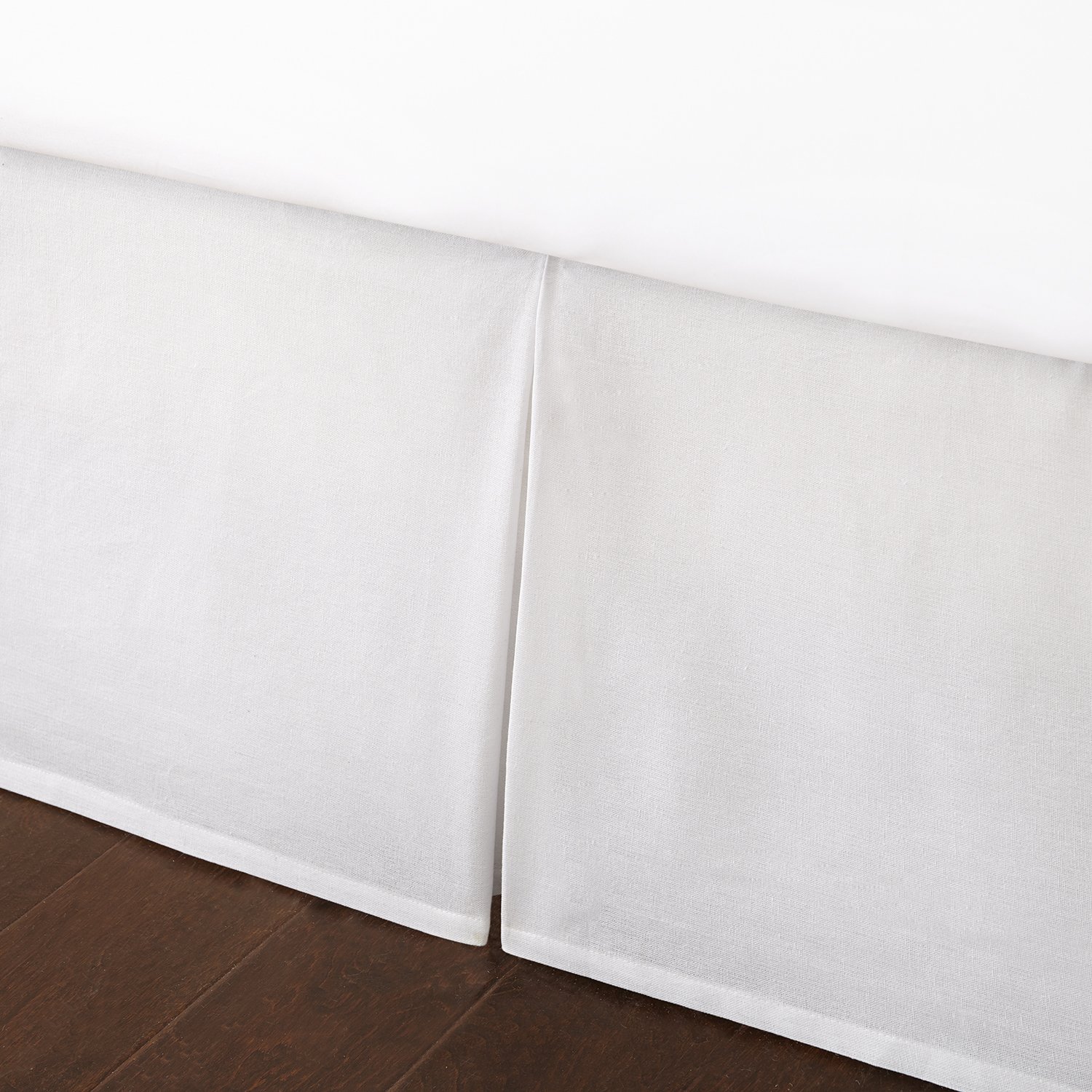 Amazon.com: Levtex Home White Box Pleated Full Dust Ruffle, 16-inch ...